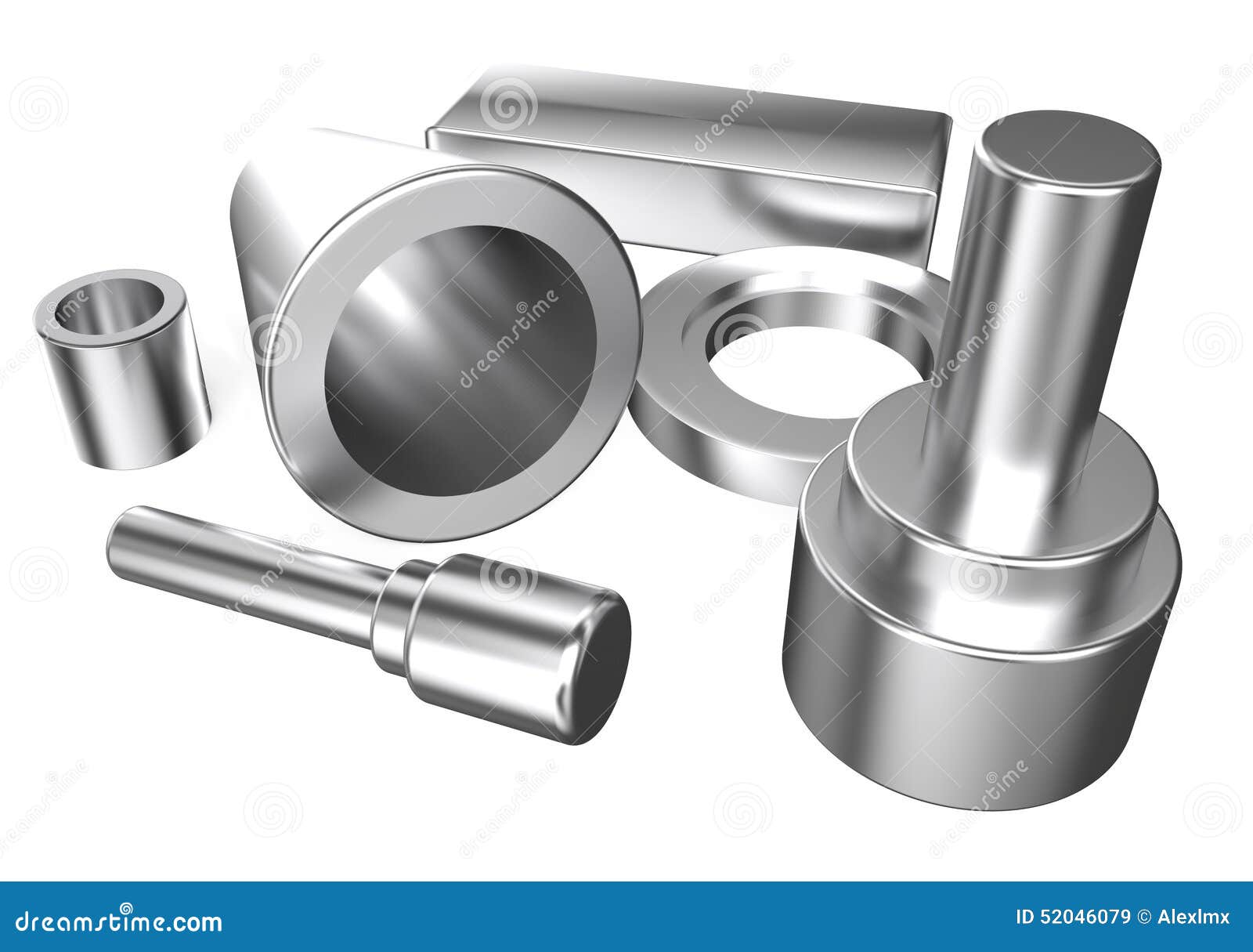 Metalic parts assortment stock illustration. Illustration of concept ...