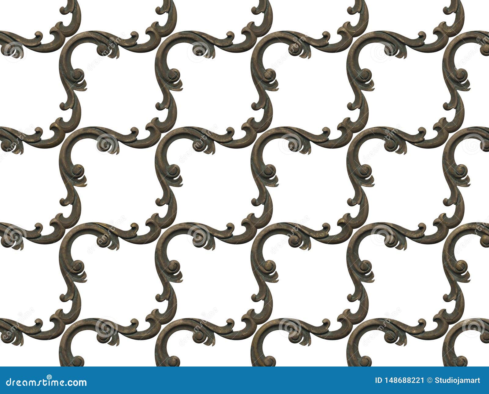 Metalic Pattern. Bas-relief of Seamless Textures, Consisting of Various ...