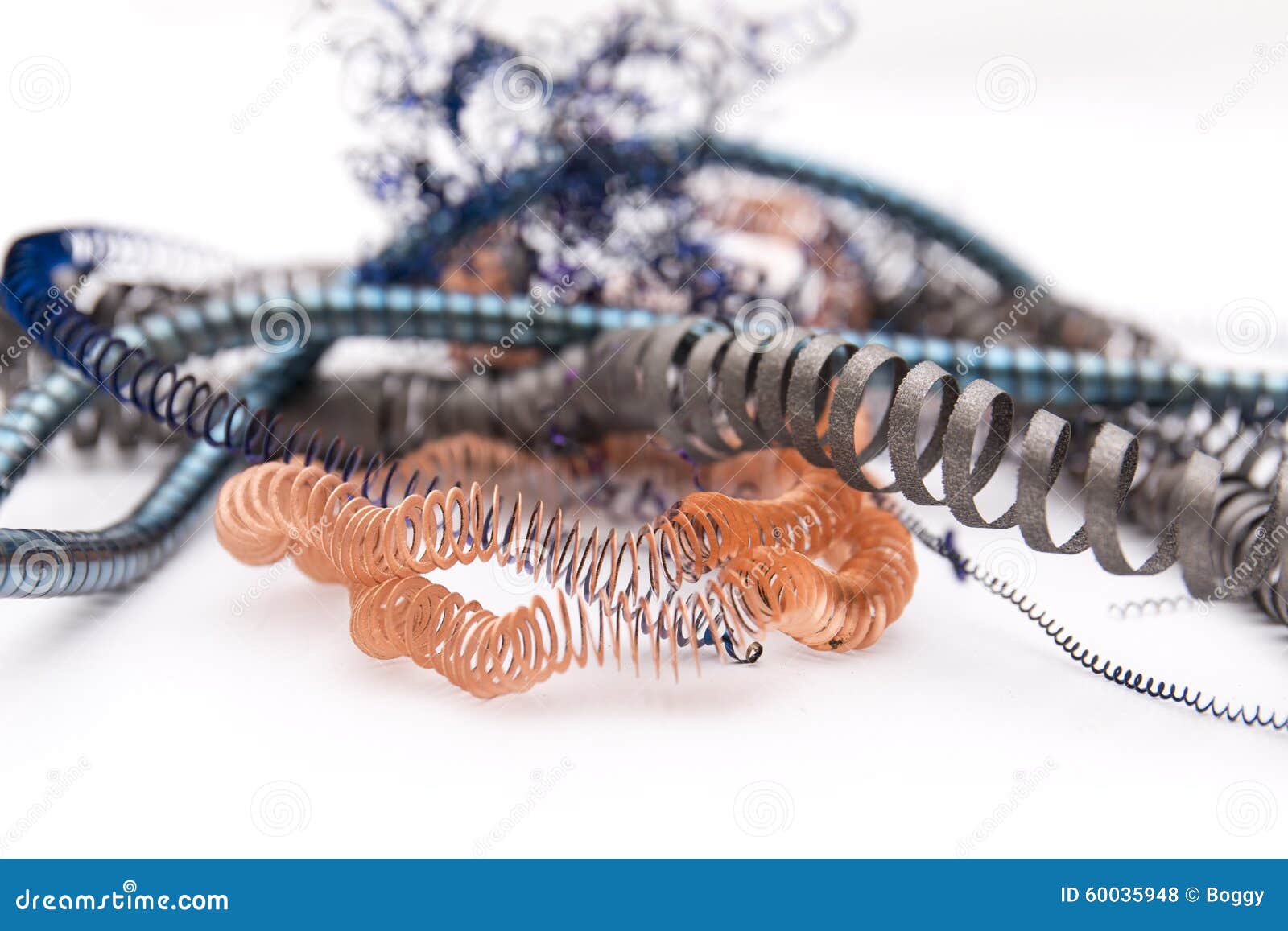 Metalic spring stock photo. Image of circle, closeup - 60035948