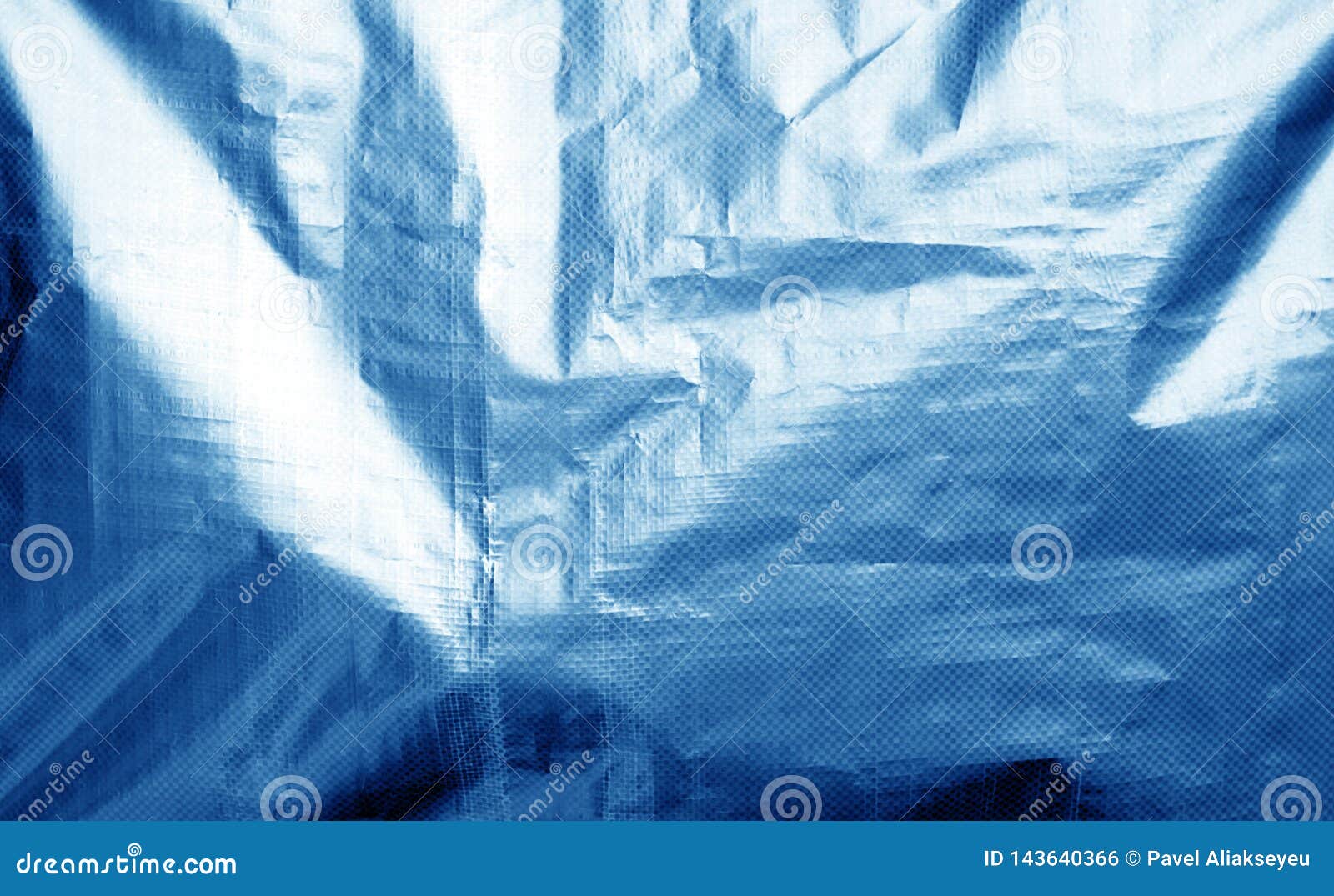 Metalized Plastic Wrap Texture with Crumples in Navy Blue Color Stock ...