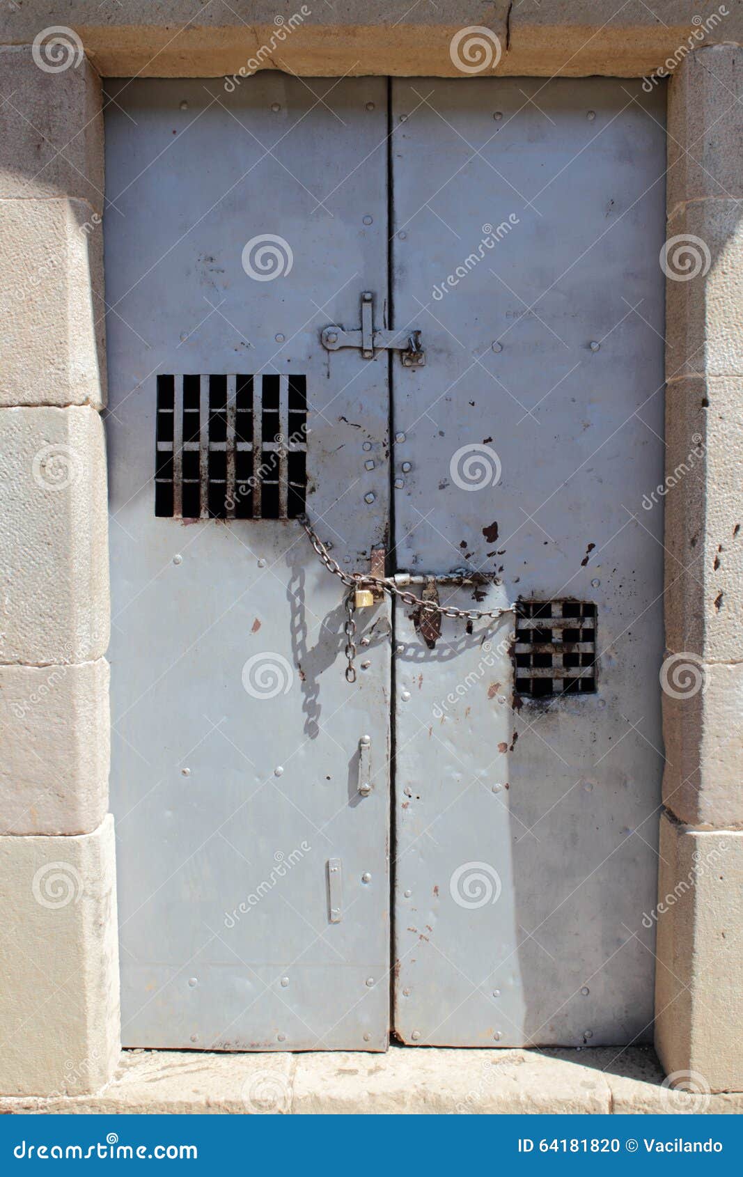 Metall Door with Lock stock photo. Image of life, faithful - 64181820
