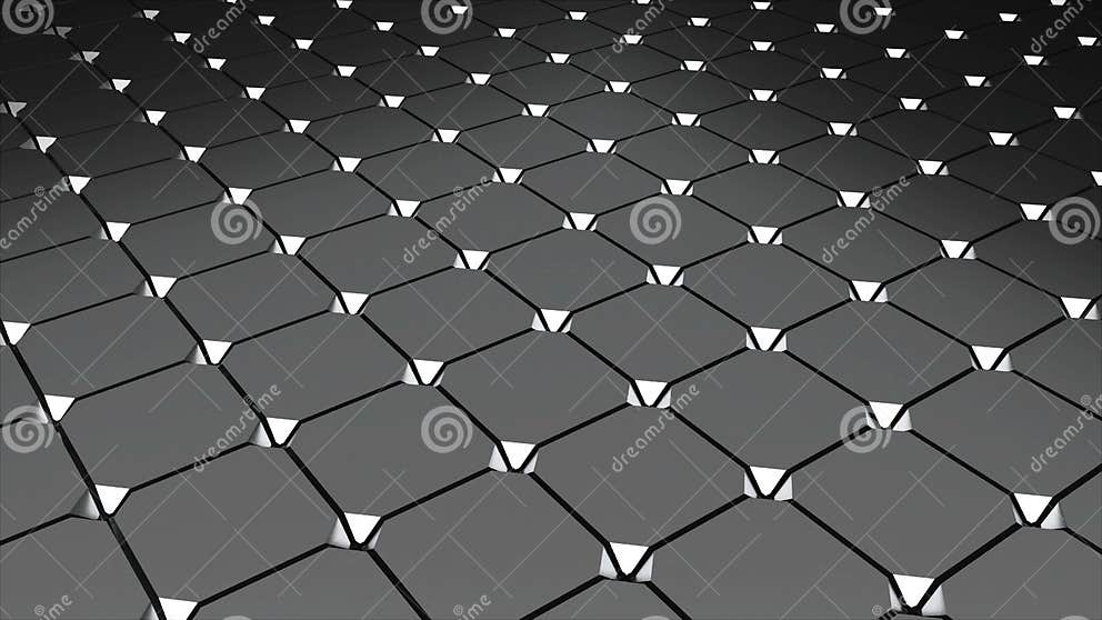 Metall Floor with Tiling, Abstract 3d Rendering, Computer Generating Background Stock ...