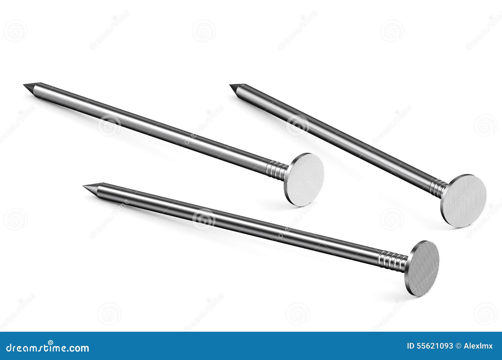 Metall spikar closeupen stock illustrationer. Illustration av spikar ...