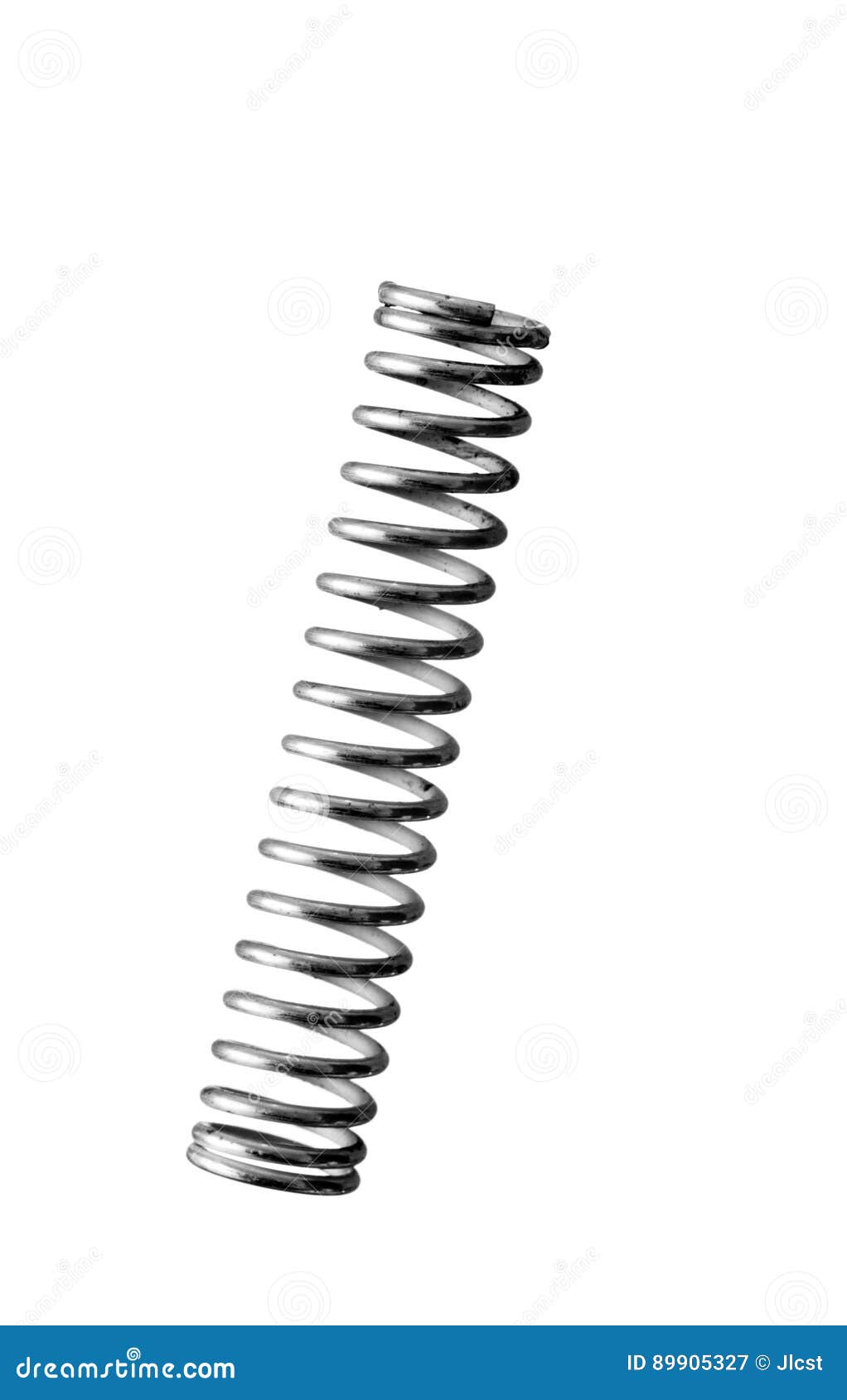 Metallfeder Getrennt Auf Weiß Stockbild - Bild von klicken, einzeln ...