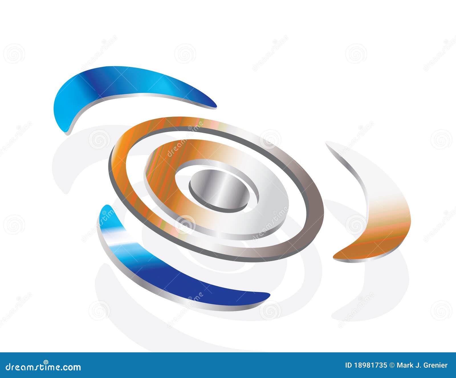 Metallic 3d Icon stock vector. Illustration of background - 18981735