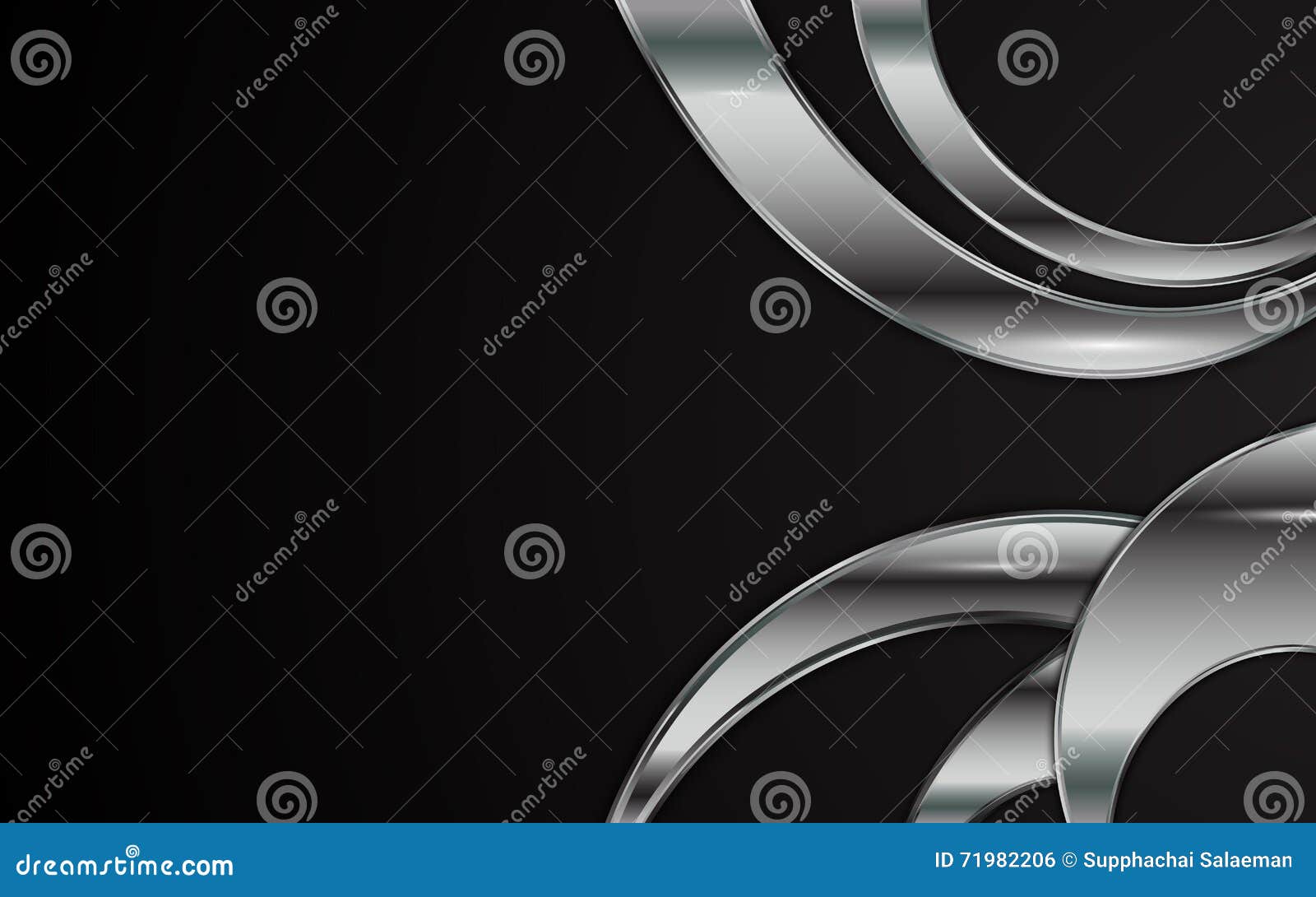 Metallic Abstract Background Silver Frame Design Tech Modern Concept ...