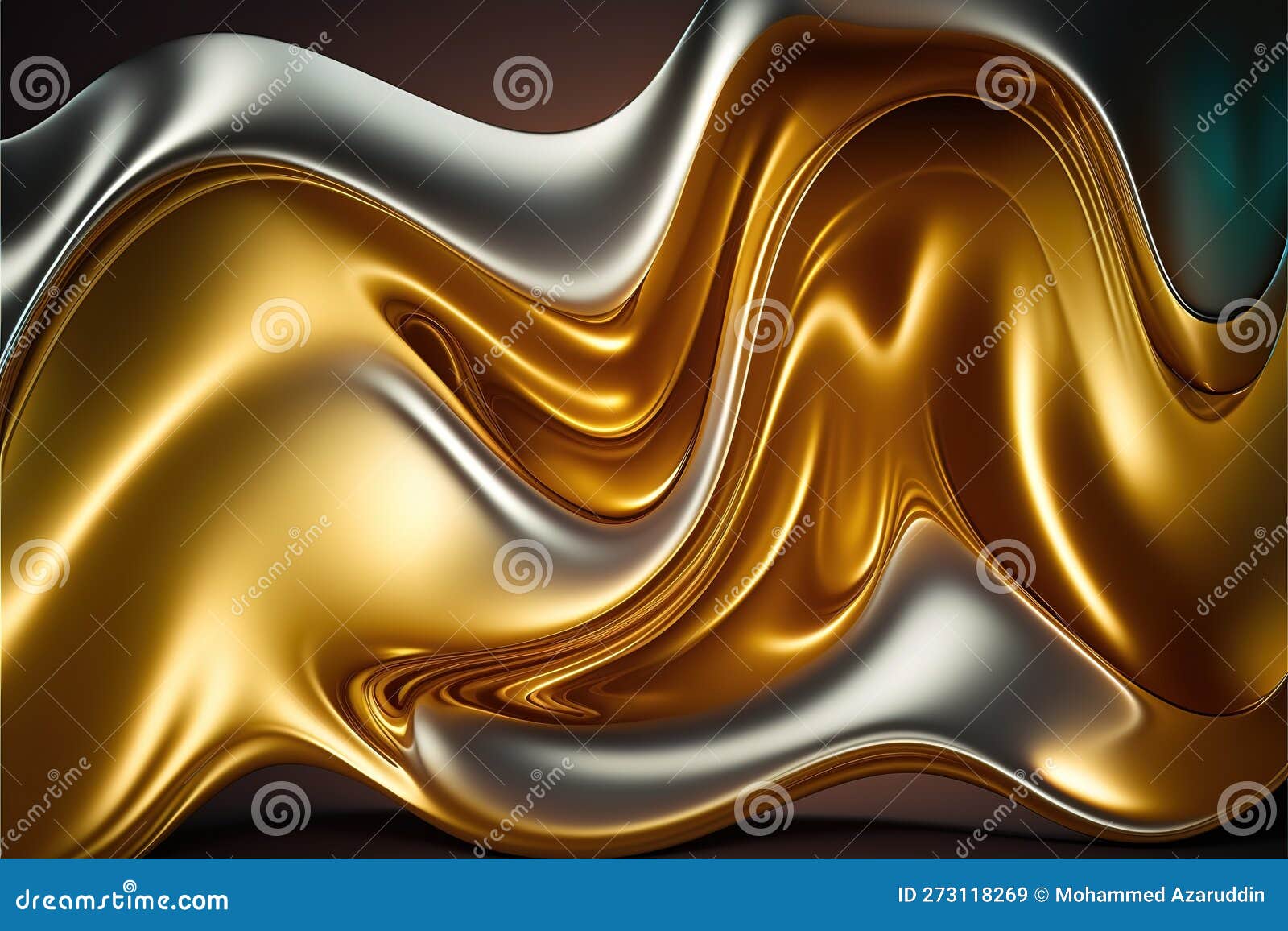 Metallic Abstract Wavy Liquid Background Layout Design Tech Innovation ...