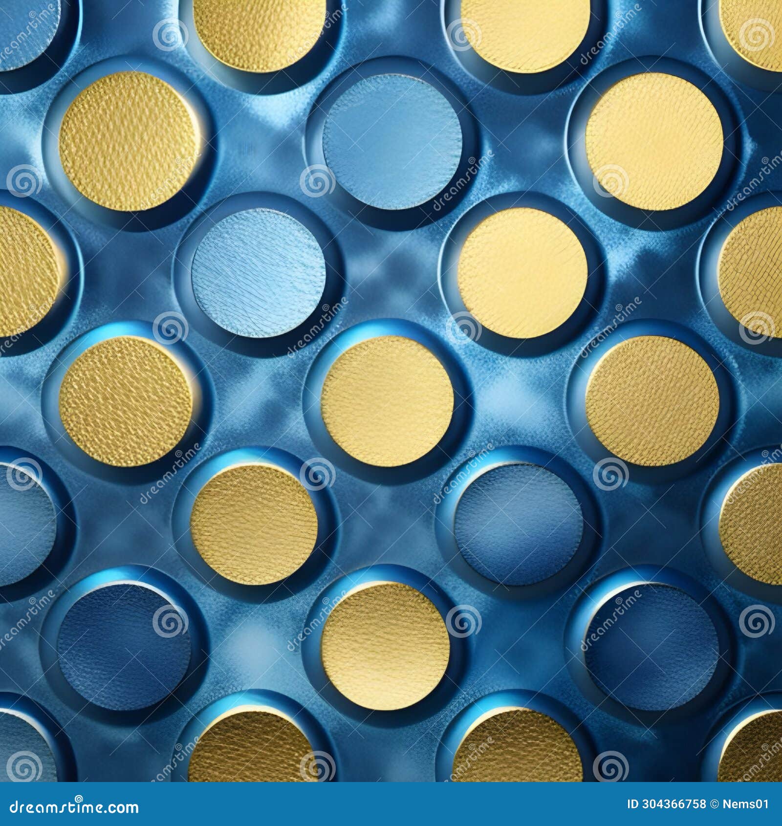 Glitter Blue and Gold Raised Buttons Background Stock Illustration ...