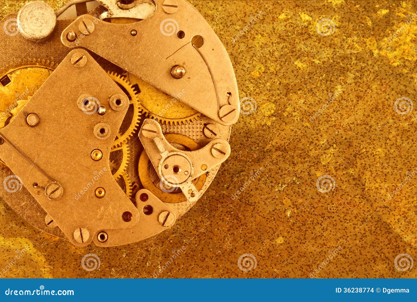 Metallic Background with Clockwork Stock Photo - Image of engineering ...