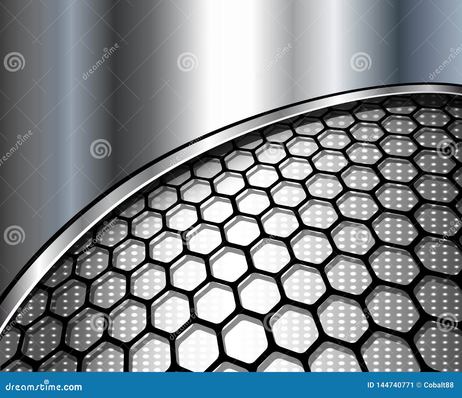 Metallic background 3D stock vector. Illustration of material - 144740771