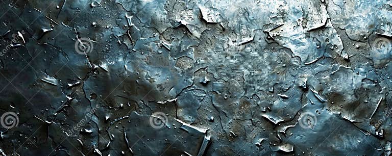 Metallic Background Featuring a Hammered Steel Texture, with Deep ...
