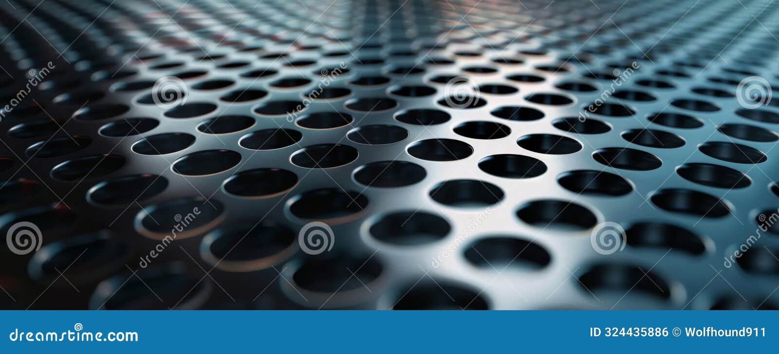 Metallic Background Featuring an Intricate, Perforated Metal Pattern ...