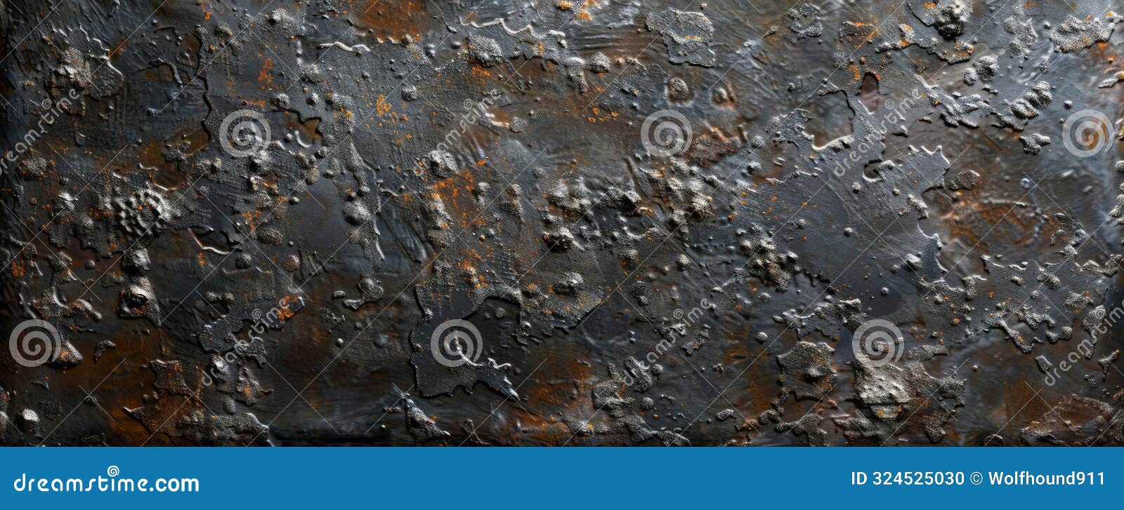 Metallic Background Featuring a Rugged, Pitted Cast Iron Texture, with ...