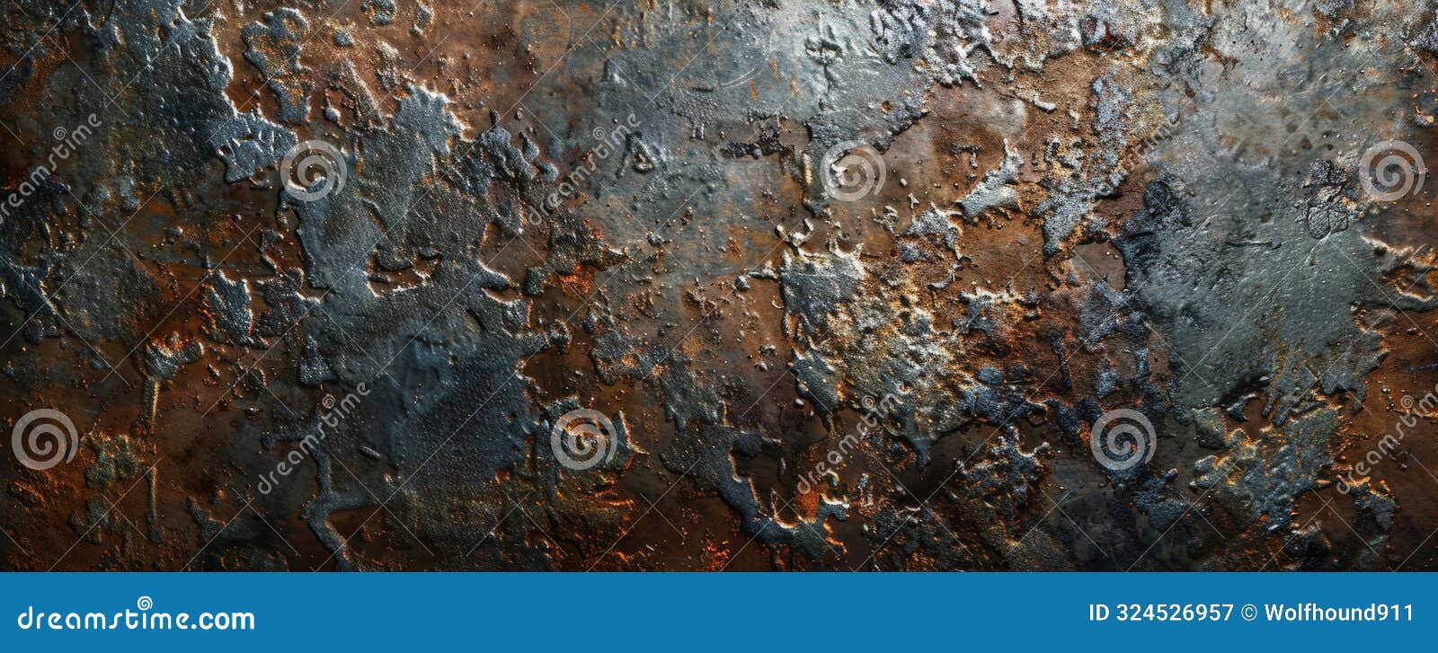 Metallic Background Featuring a Rugged, Pitted Cast Iron Texture, with ...