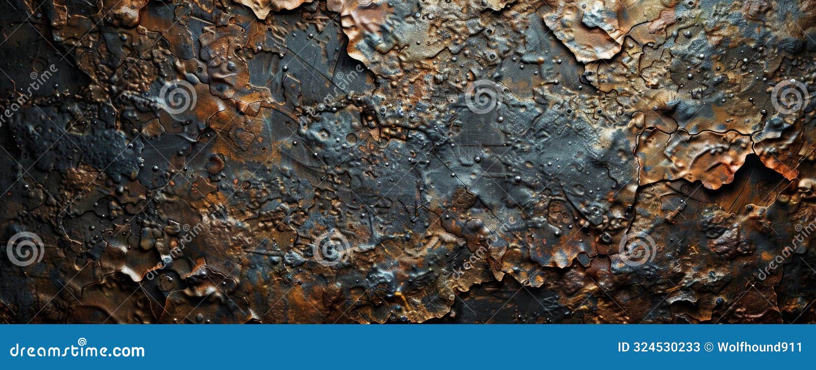 Metallic Background Featuring a Rugged, Pitted Cast Iron Texture, with ...