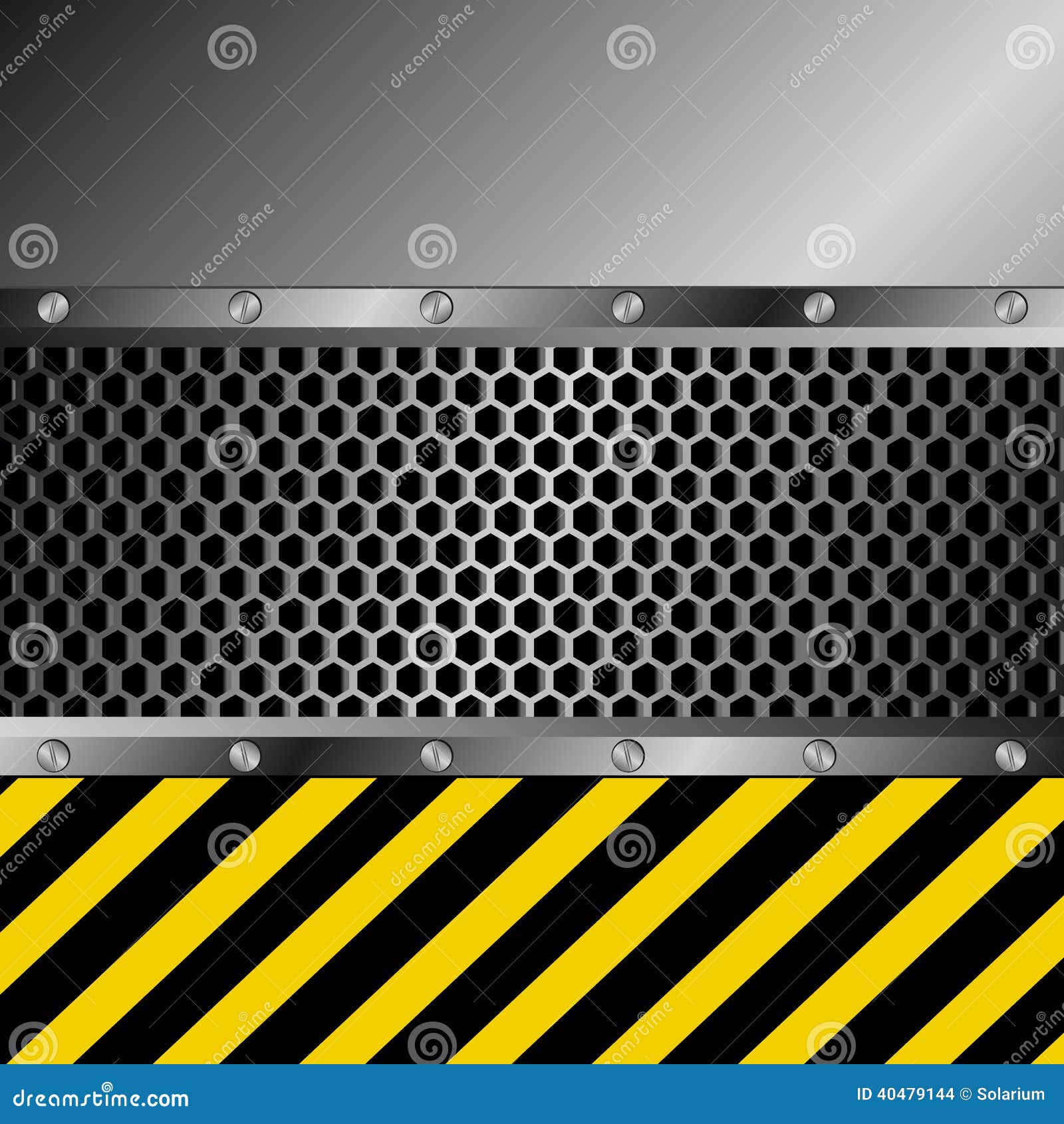 Metallic Grate On Yellow Wall. Generative AI Stock Photo ...