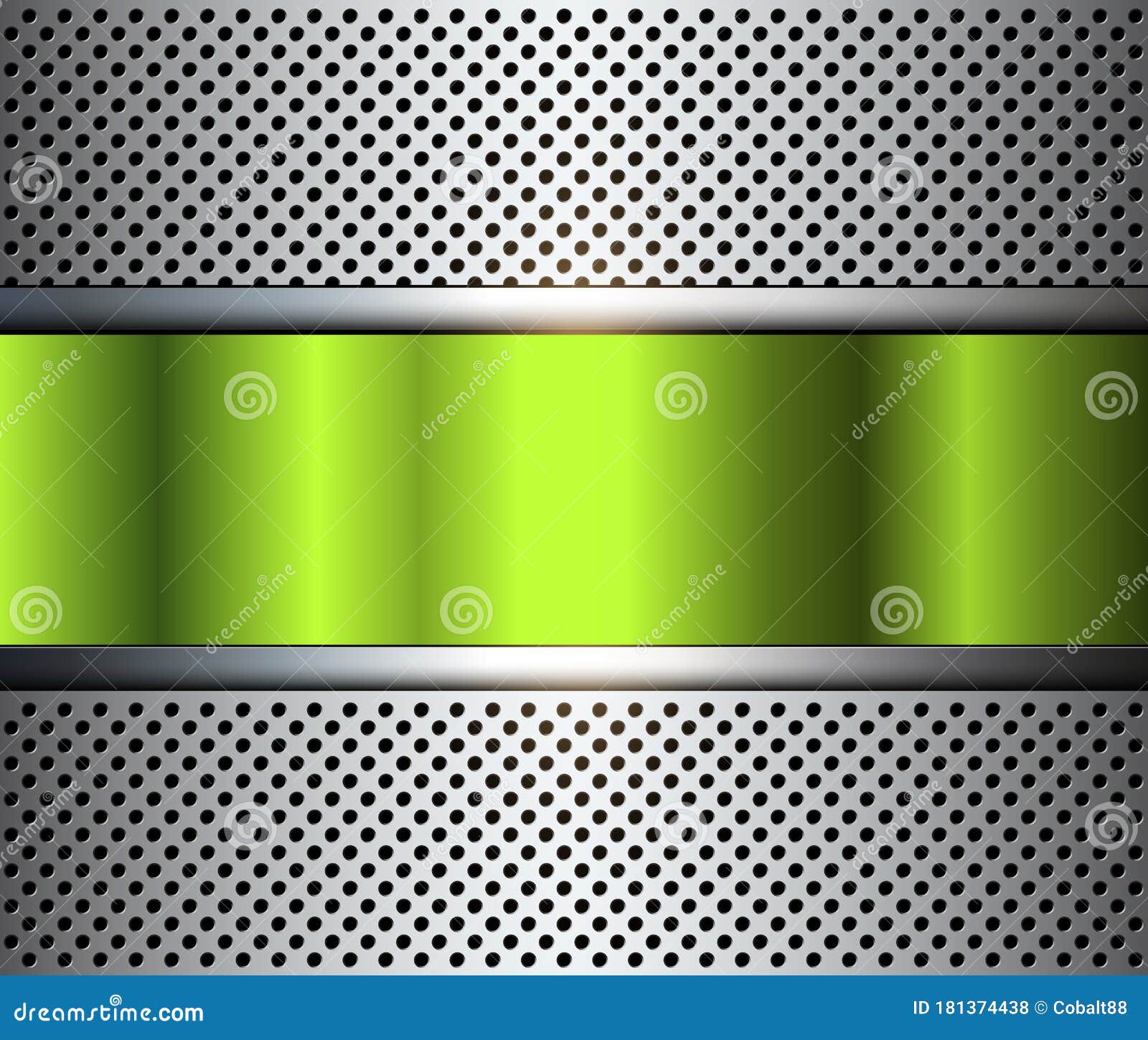 Metallic Background with Perforated Holes Pattern Stock Vector ...
