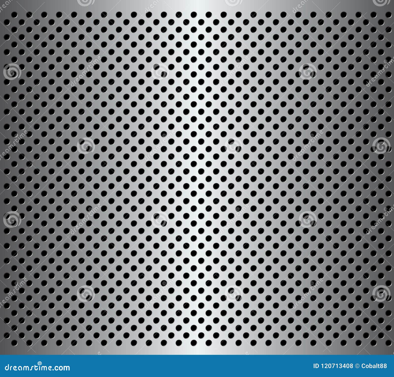 Metallic Background with Perforated Pattern Stock Vector - Illustration ...