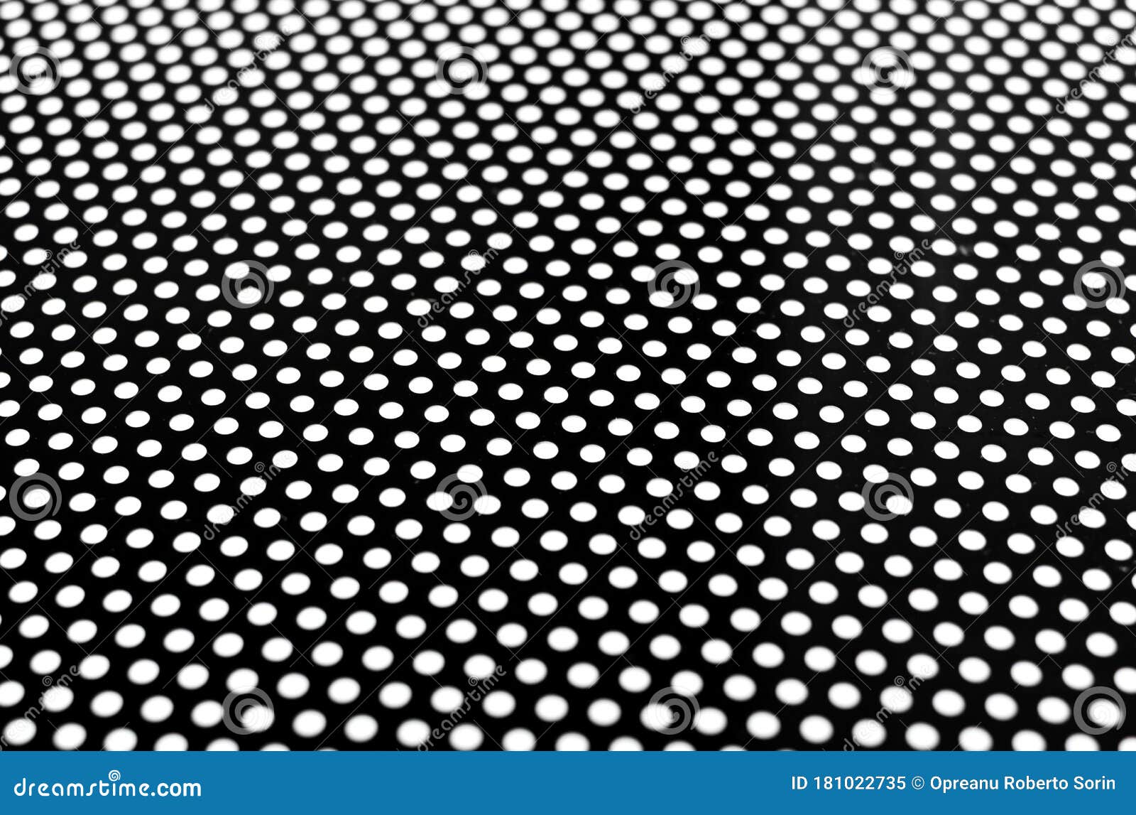 Metallic Background with Perforation Stock Image - Image of dark, iron ...