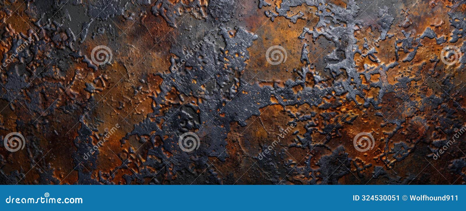 Metallic Background with a Rugged, Pitted Iron Surface, Featuring Deep ...