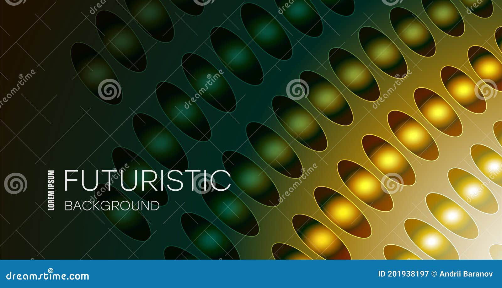 Metallic Background in Yellow-gold Color with a Circular Gradient ...
