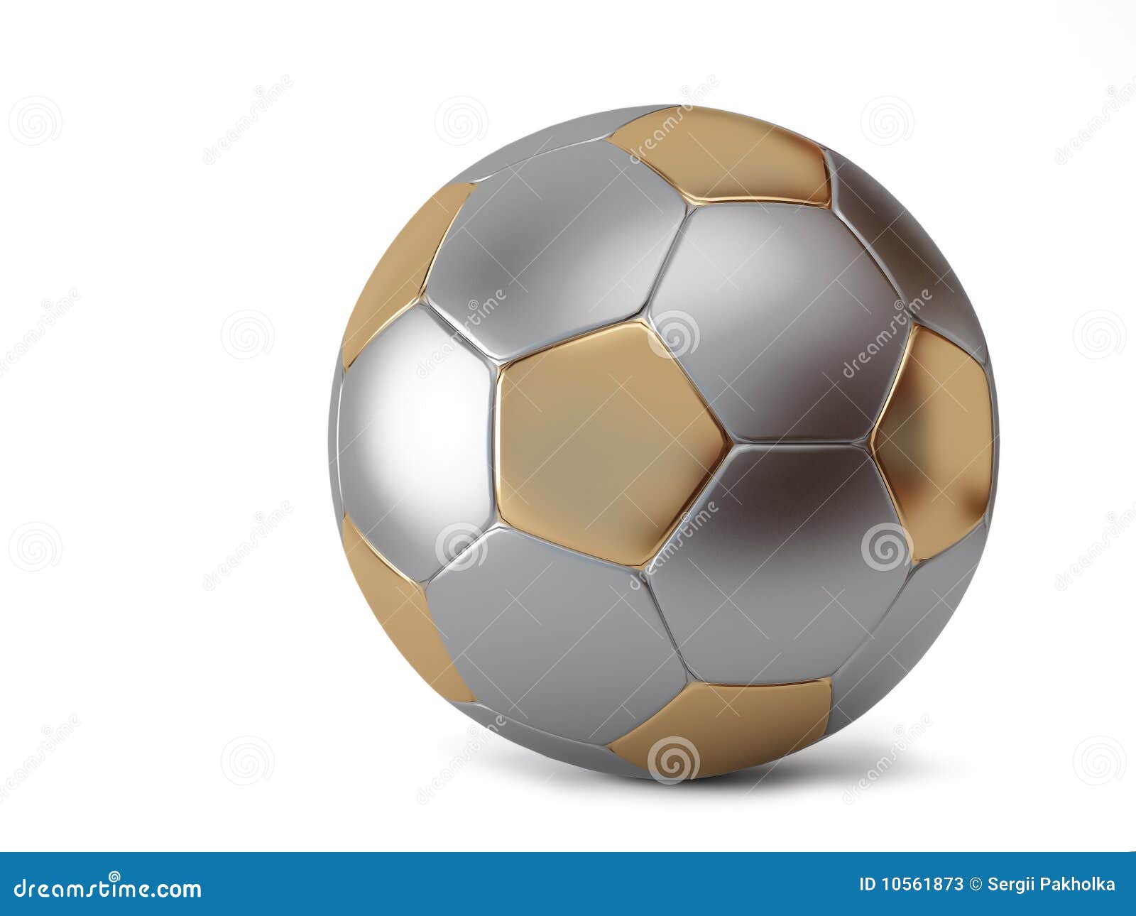 Metallic ball stock illustration. Illustration of pentagon - 10561873