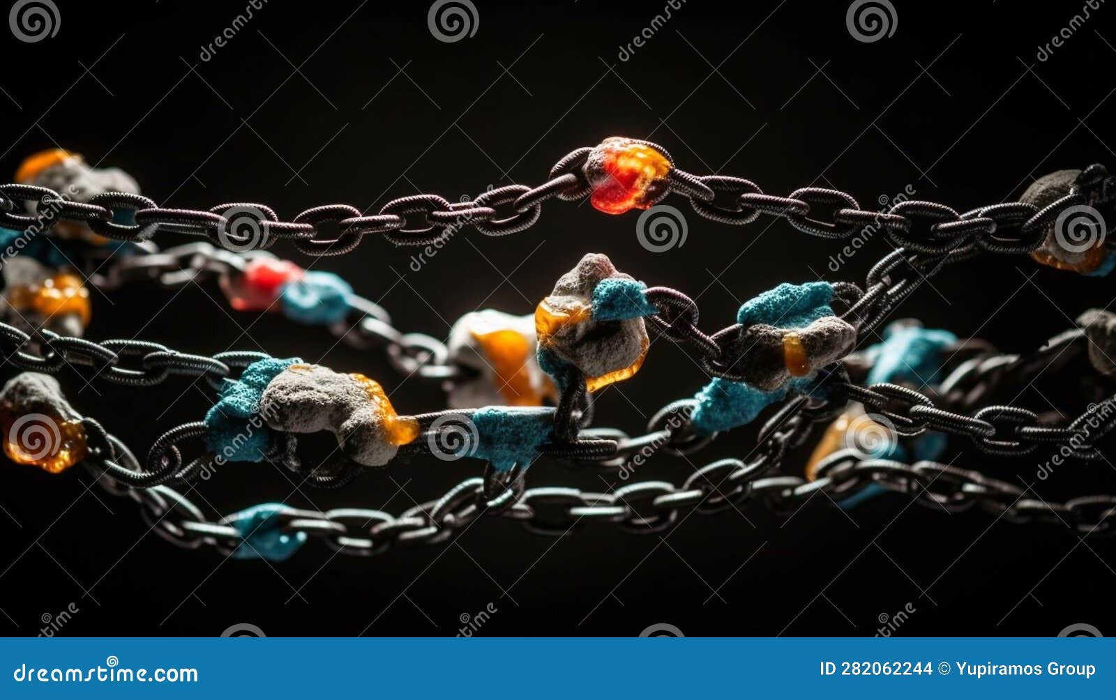 Metallic Ball and Chain Attached, Trapping Prisoner in Slavery ...