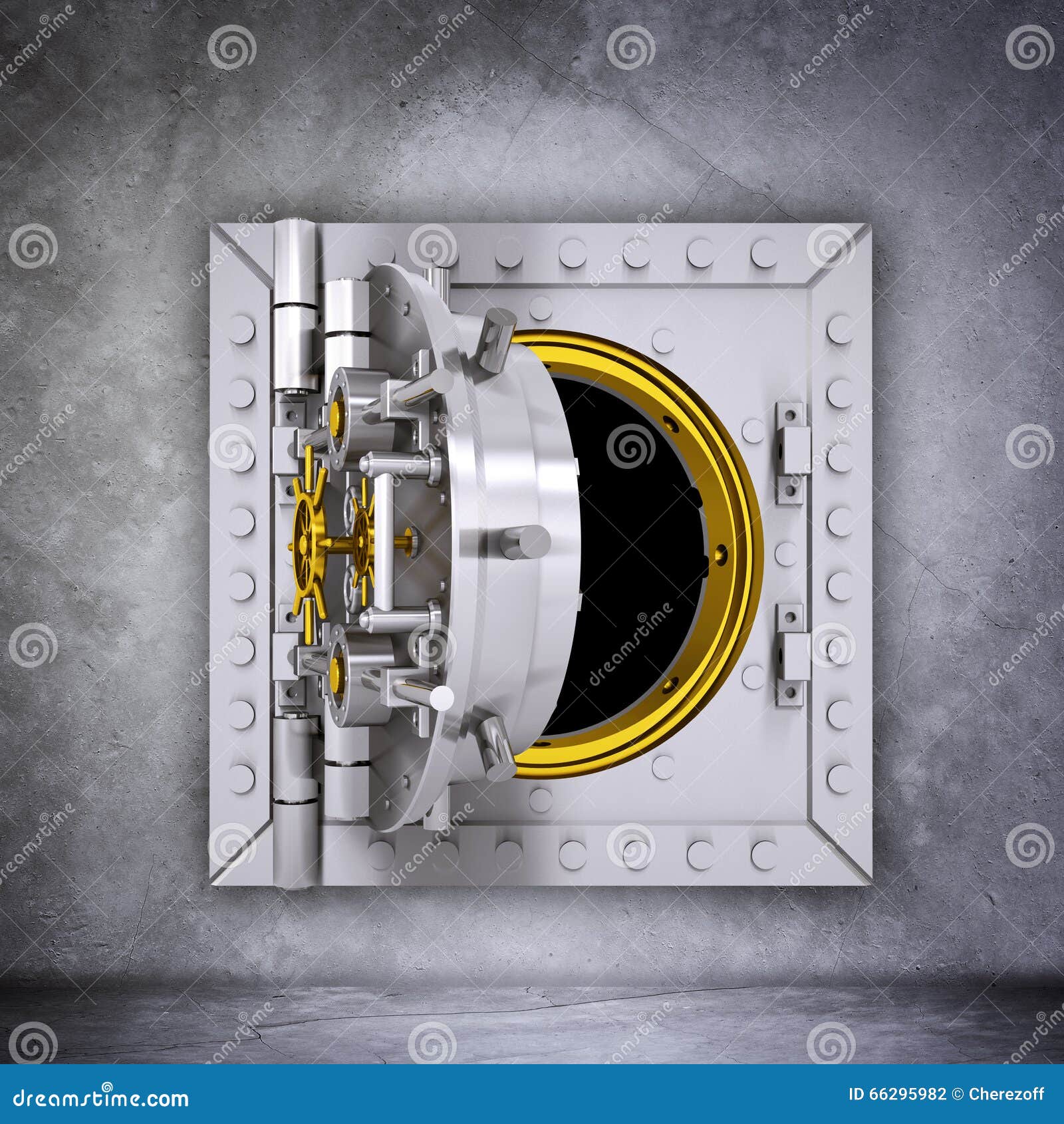 Metallic bank vault door stock photo. Image of bank, lock - 66295982