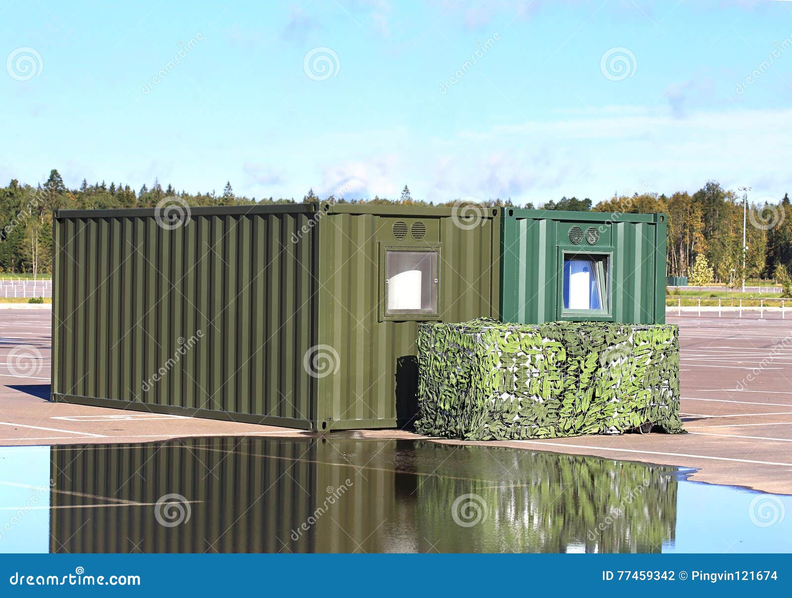 Metallic block-containers stock photo. Image of block - 77459342