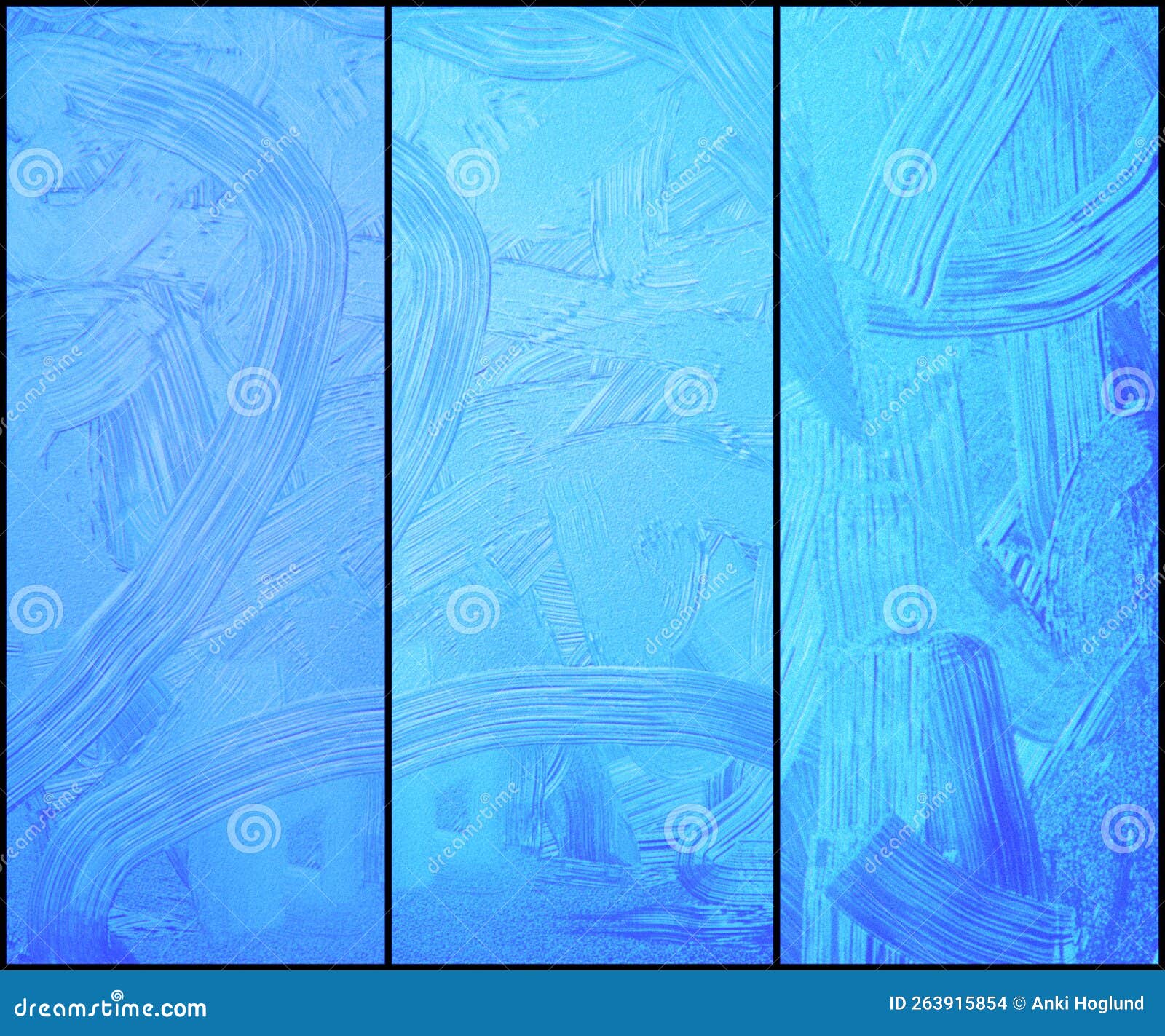 Metallic Blue Background Divided in To Three Sections Stock ...