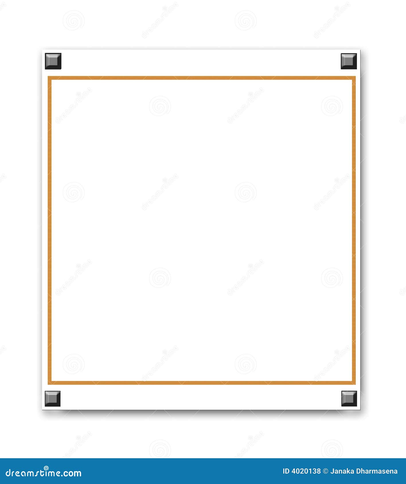 Metallic border frame stock illustration. Illustration of artistic ...