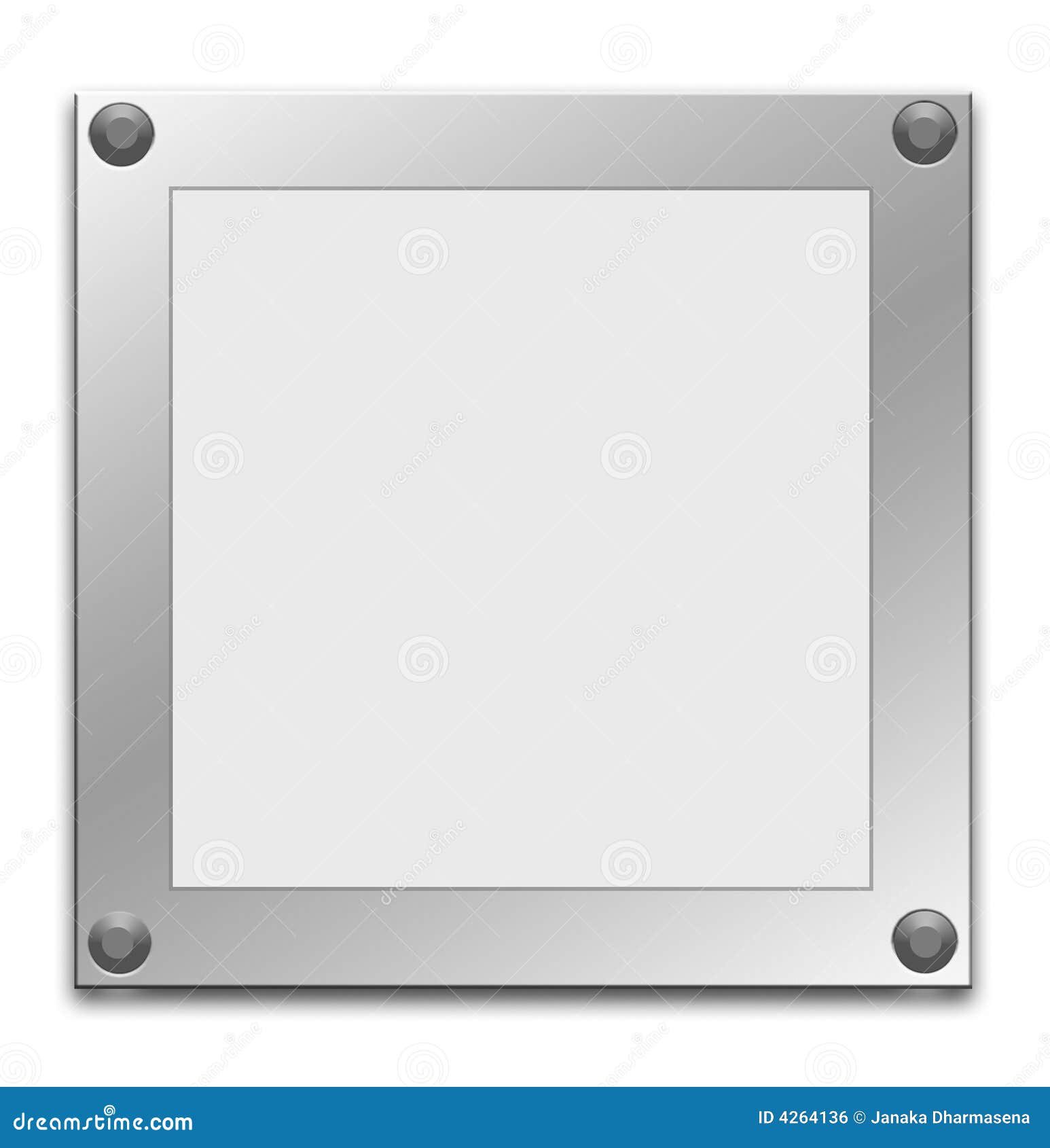 Metallic Border Frame Stock Photography | CartoonDealer.com #4264136