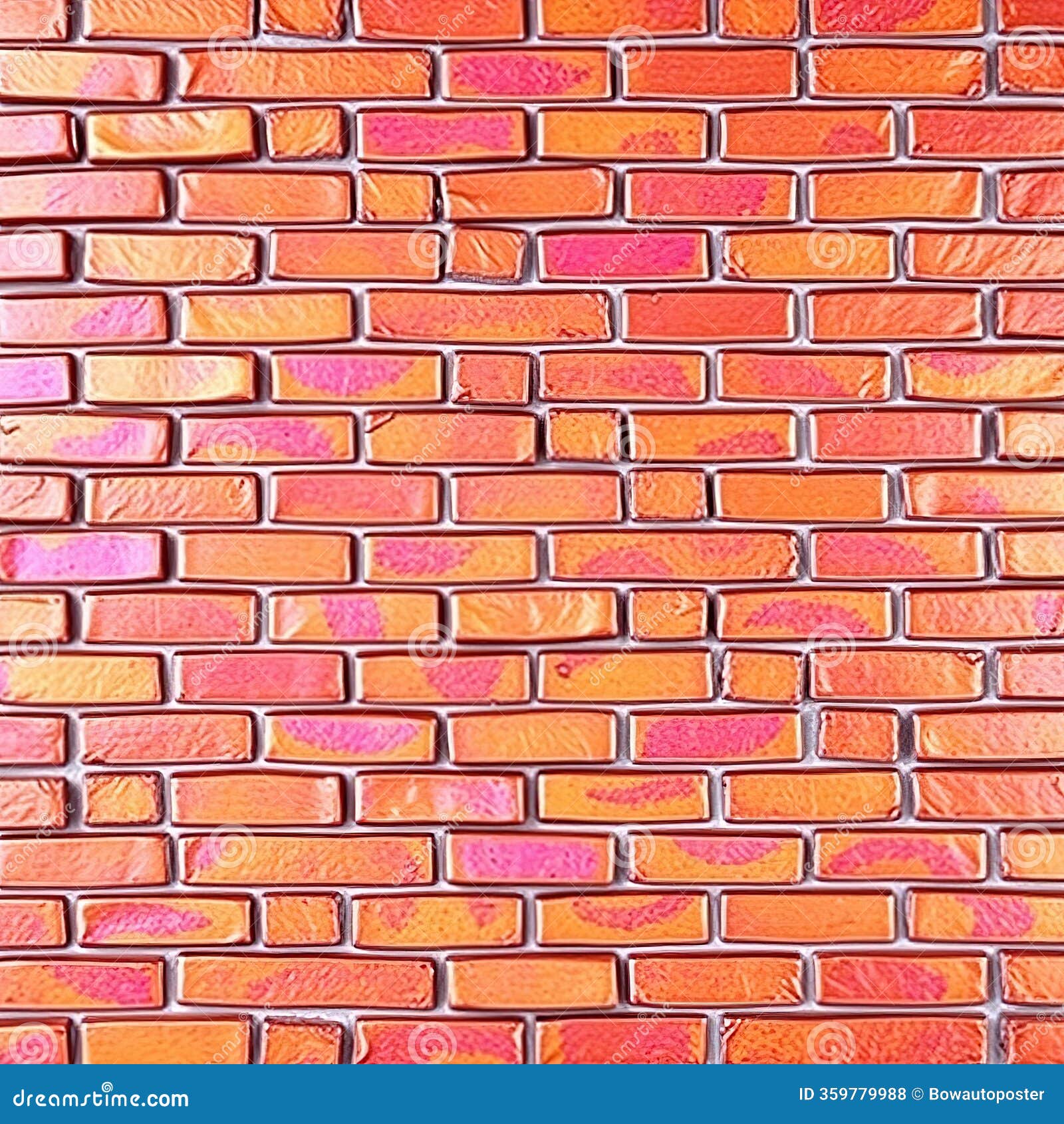 Metallic Brick Texture on a Patterned Urban Canvas a Contemporary ...