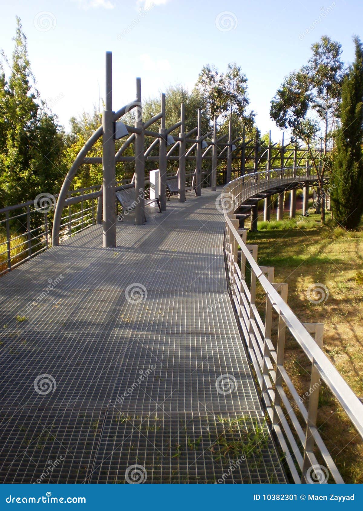 Metallic Bridge stock image. Image of green, nice, exit - 10382301