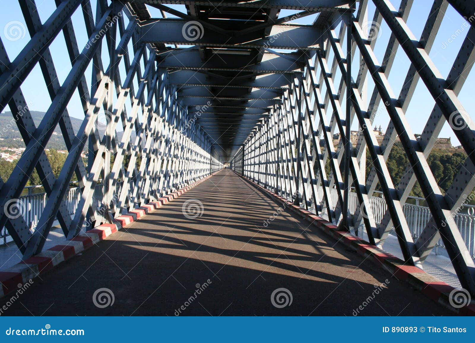 Metallic Bridge stock image. Image of steel, transportation - 890893