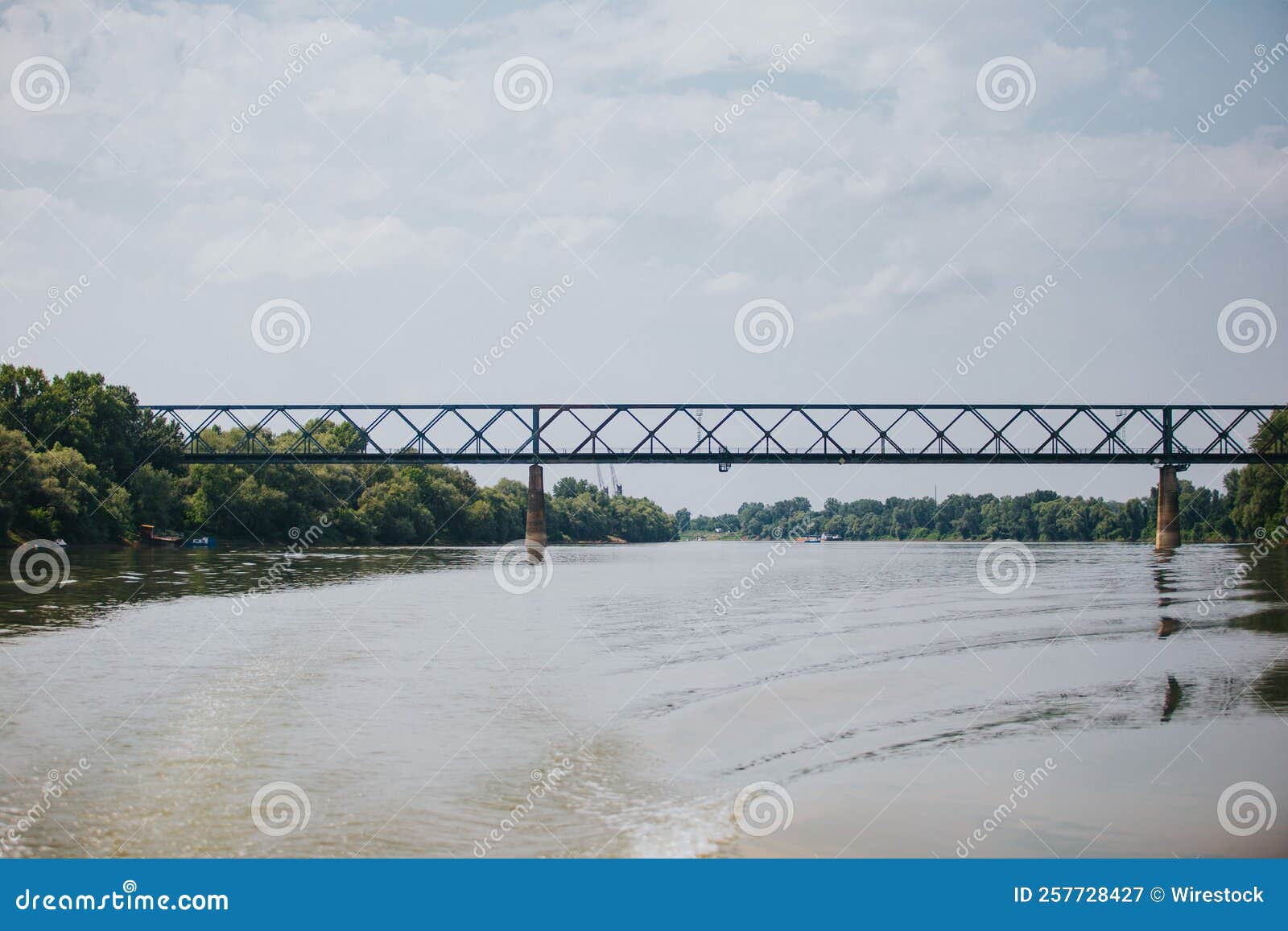 Metallic Bridge Over a Lake in the Daytime Stock Image - Image of ...