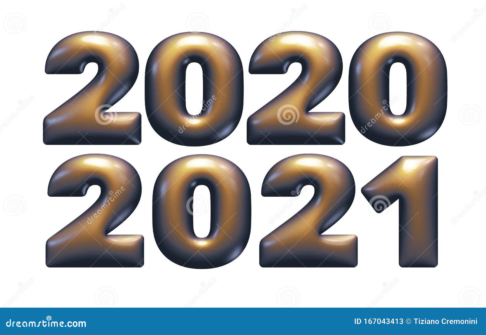 Metallic Bronze Alphabet, Set of Embossed Numbers, 3d Illustration ...