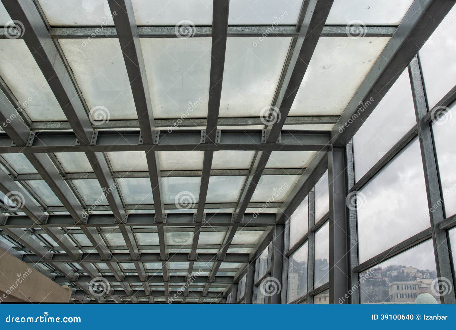 Metallic Building Framework Stock Photo - Image of commercial, beams ...