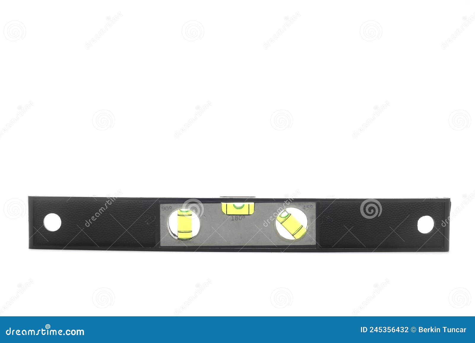 Metallic Building Level on a White Background. Stock Photo - Image of ...