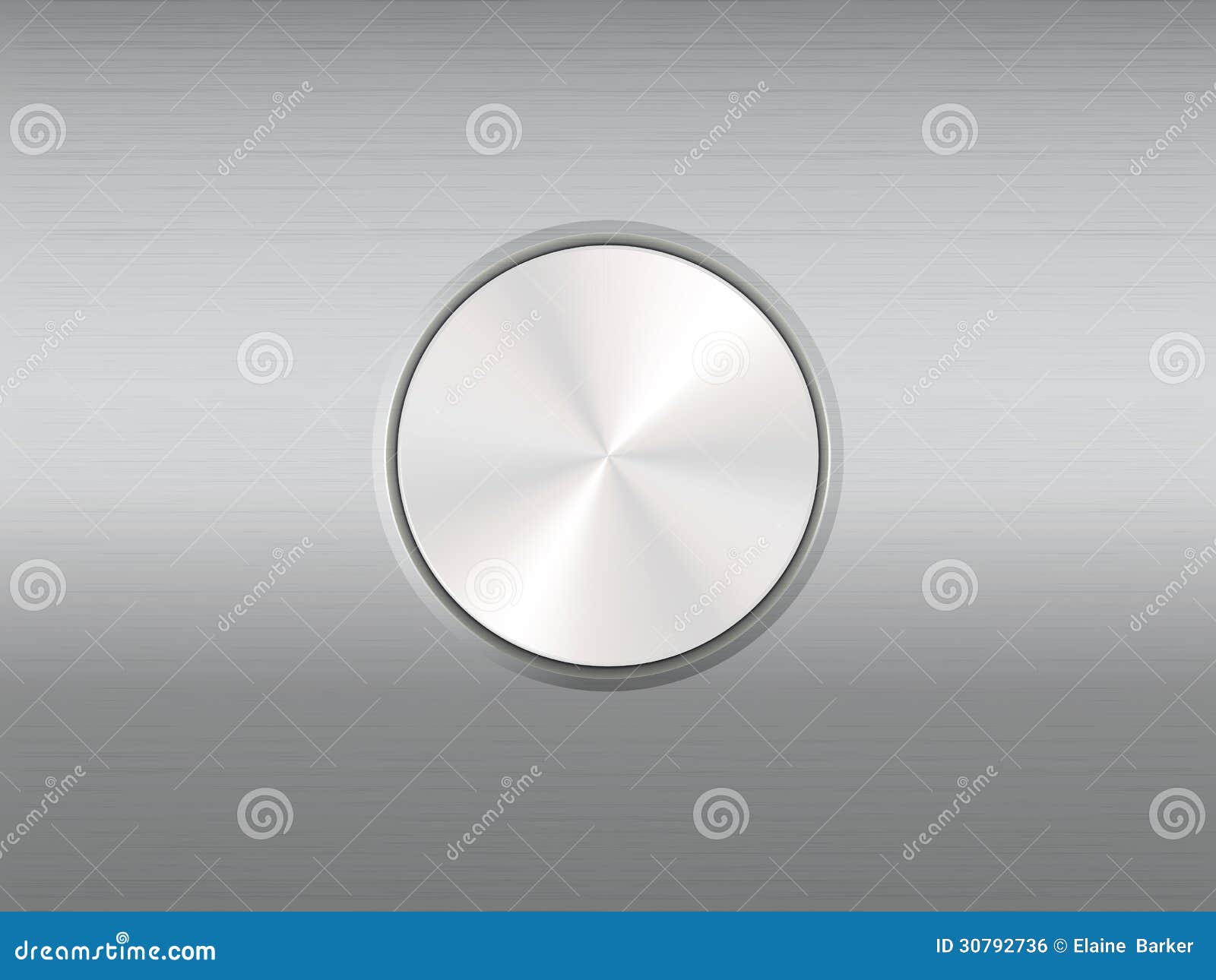 Metallic button stock vector. Illustration of brushed - 30792736
