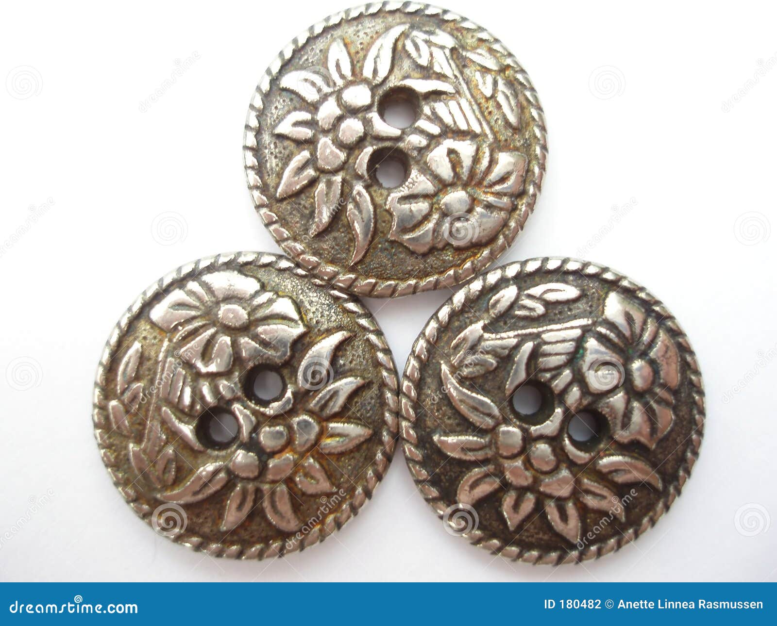 Metallic buttons stock photo. Image of spiral, sewing, bronze - 180482
