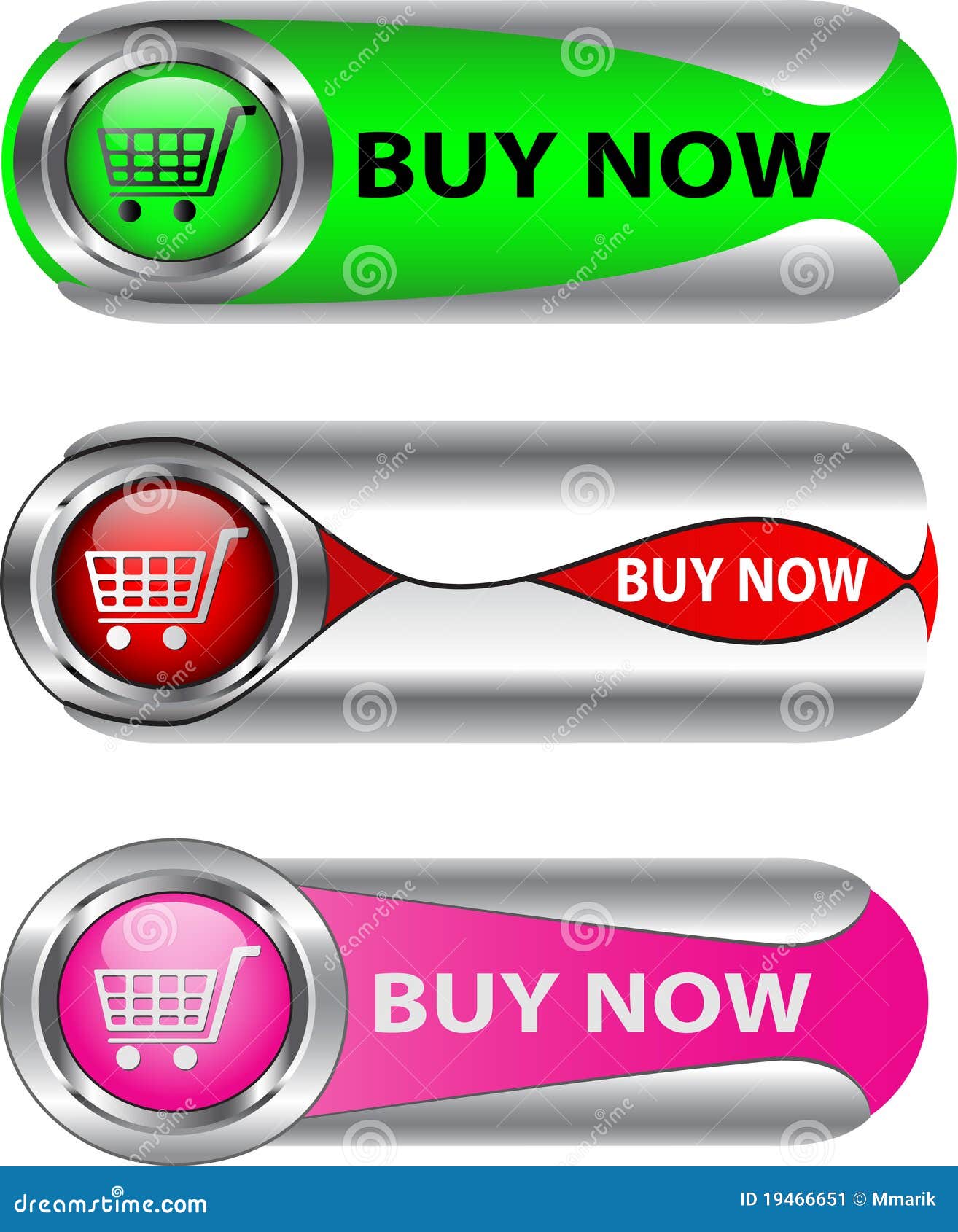 Metallic Buy Now Button Set Stock Vector - Illustration of business ...