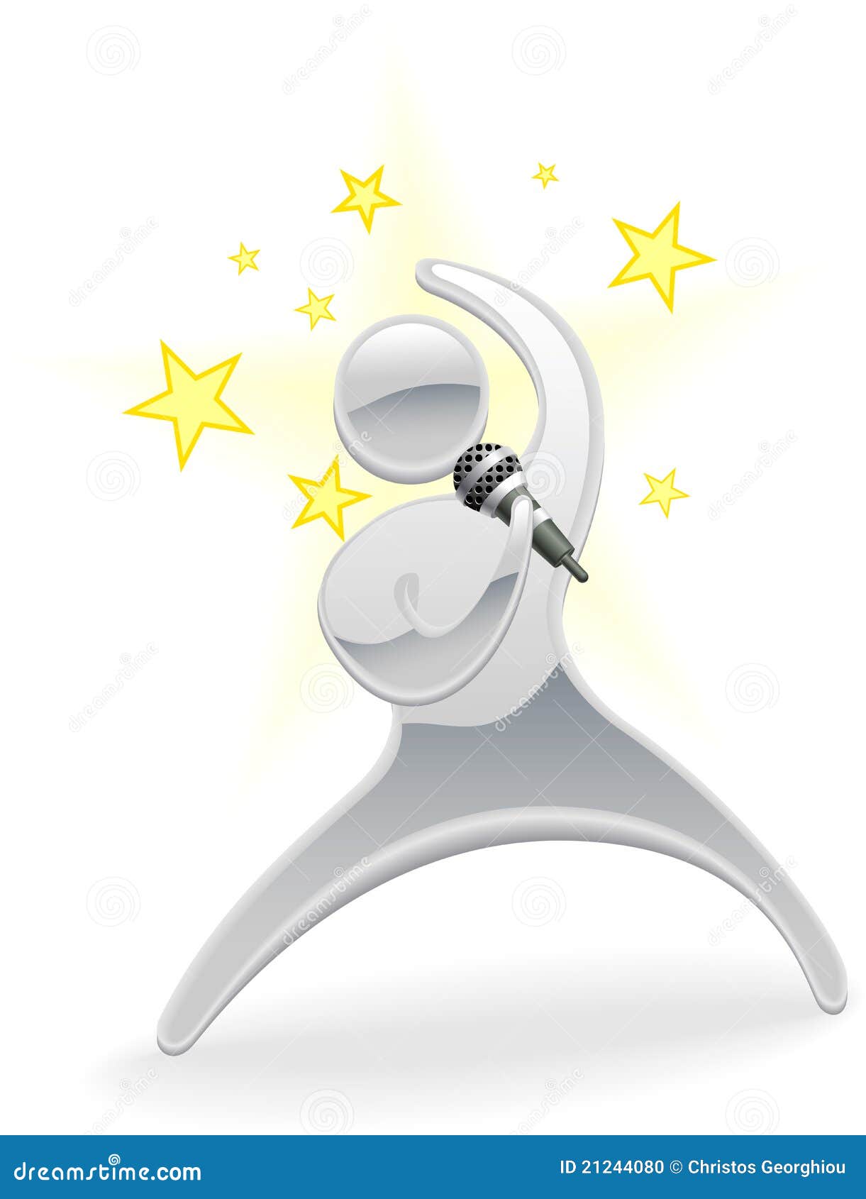 Star Singer On Stage Stock Image | CartoonDealer.com #21941719