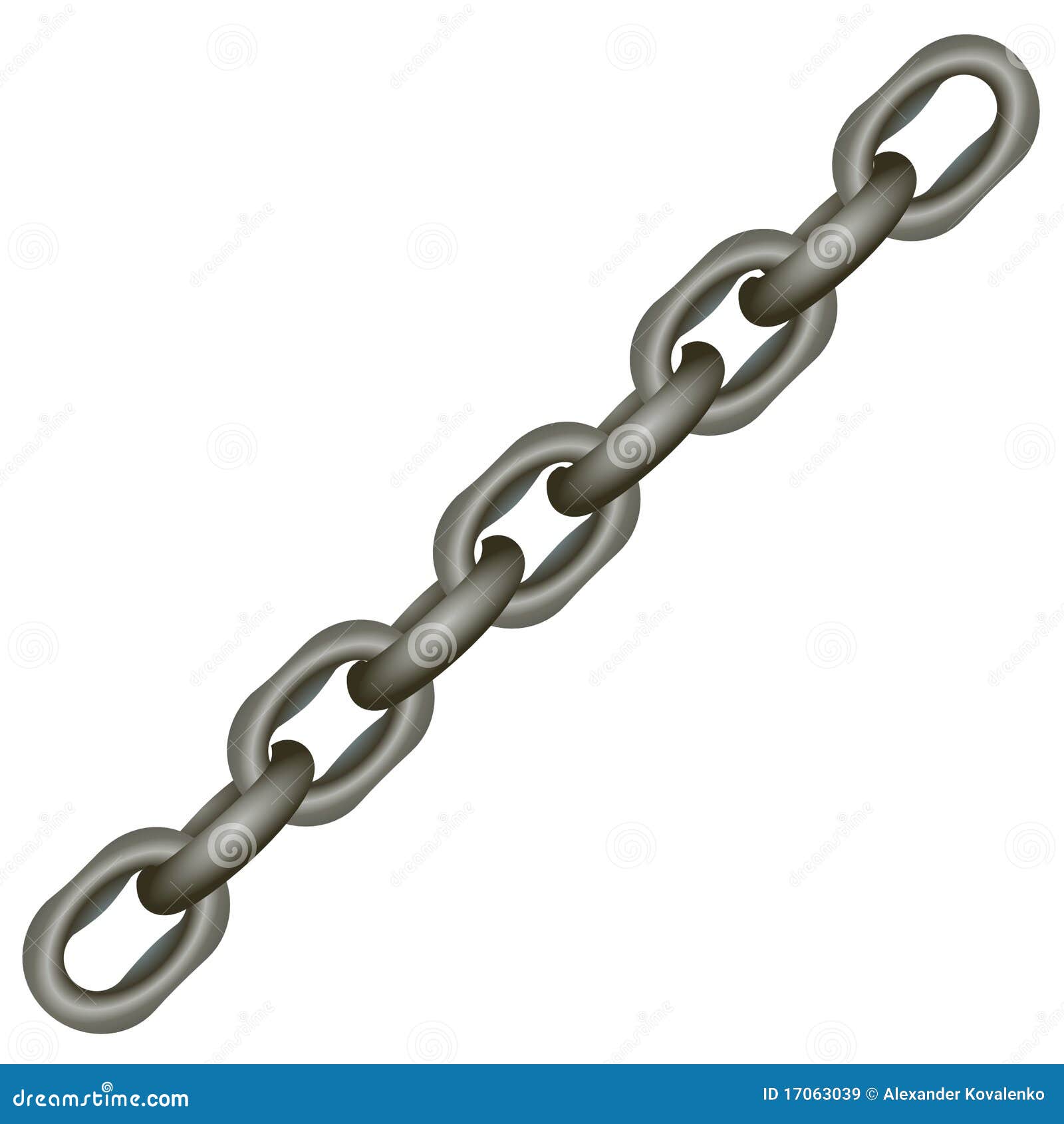 Metallic chain stock vector. Illustration of black, link - 17063039