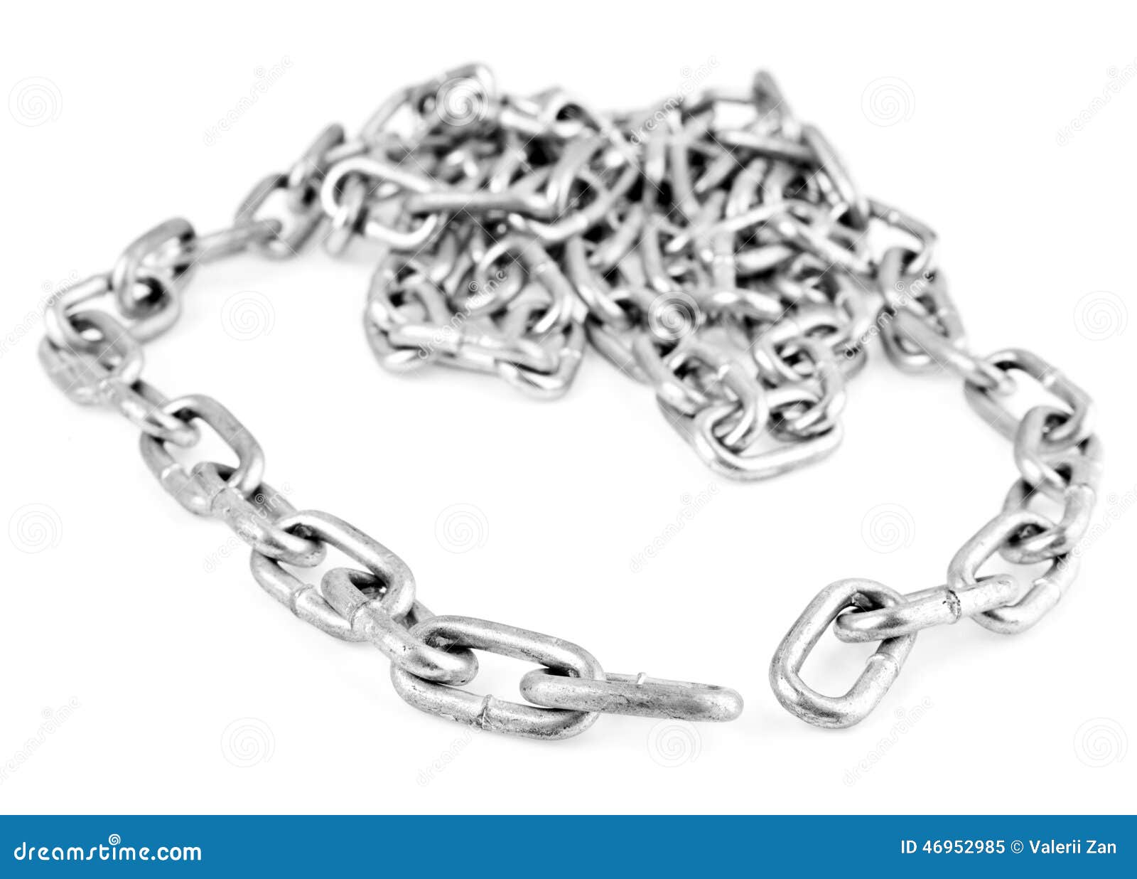 Metallic chain stock image. Image of series, circle, link - 46952985