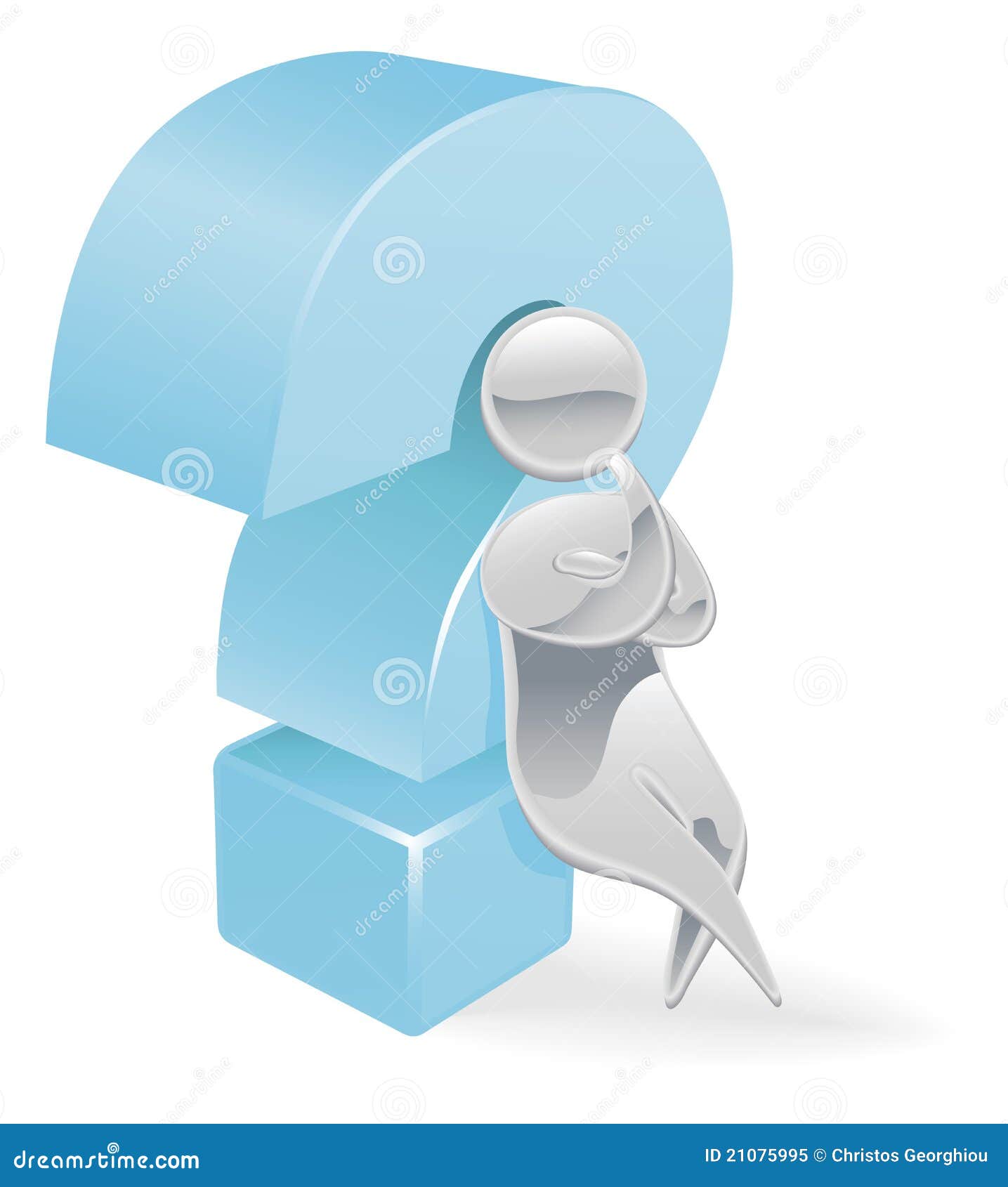 Character With Question Mark Royalty-Free Stock Photography ...