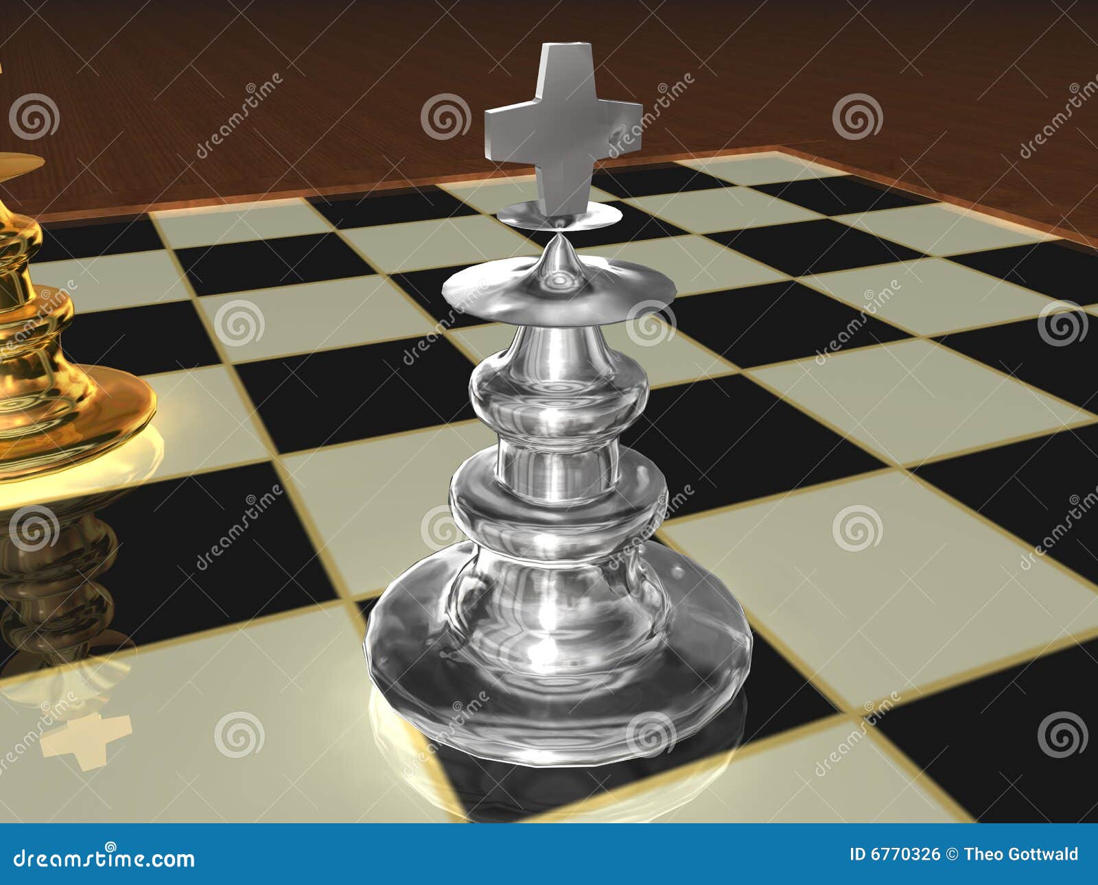 Metallic chess pieces stock illustration. Illustration of gold - 6770326