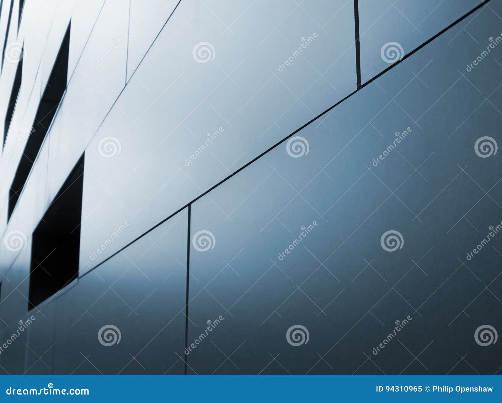 Metallic cladding stock image. Image of perspective, house - 94310965