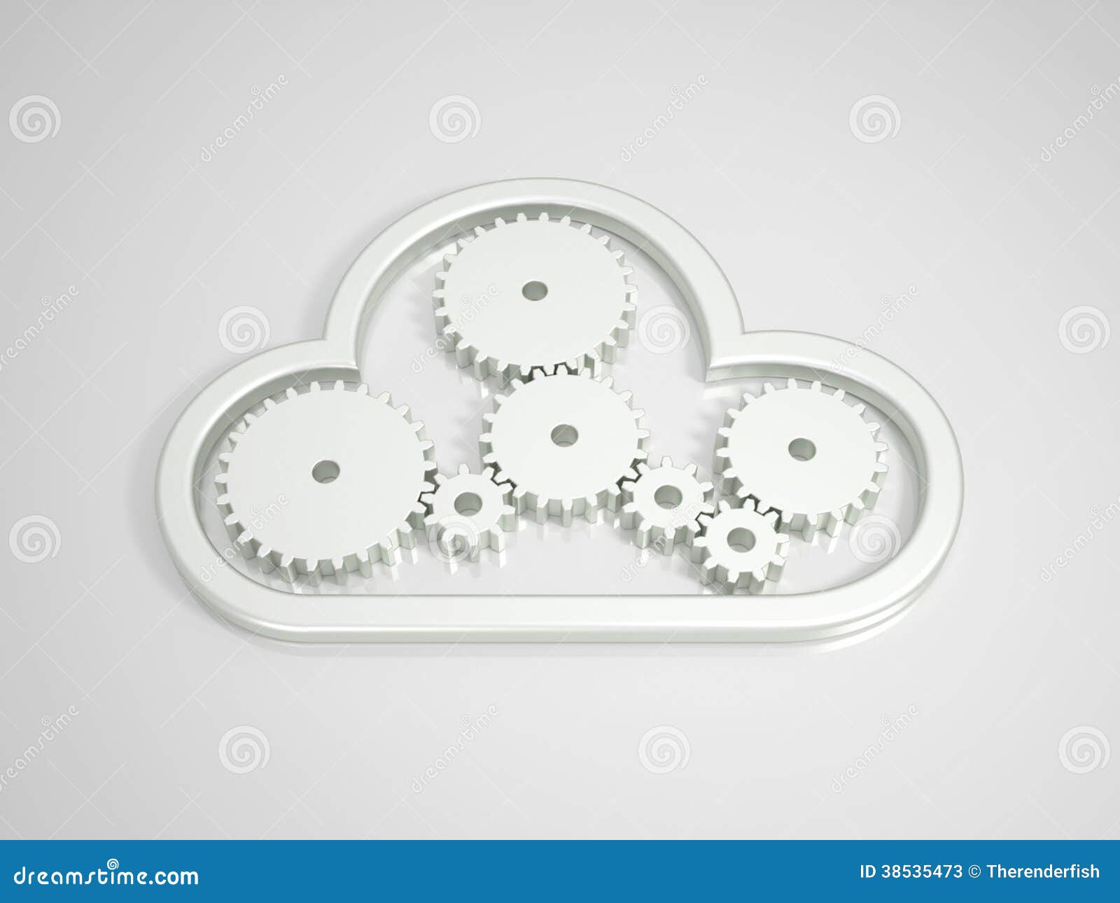 Metallic Cloud Computing Icon On Bright Background Royalty-Free Stock Photography ...