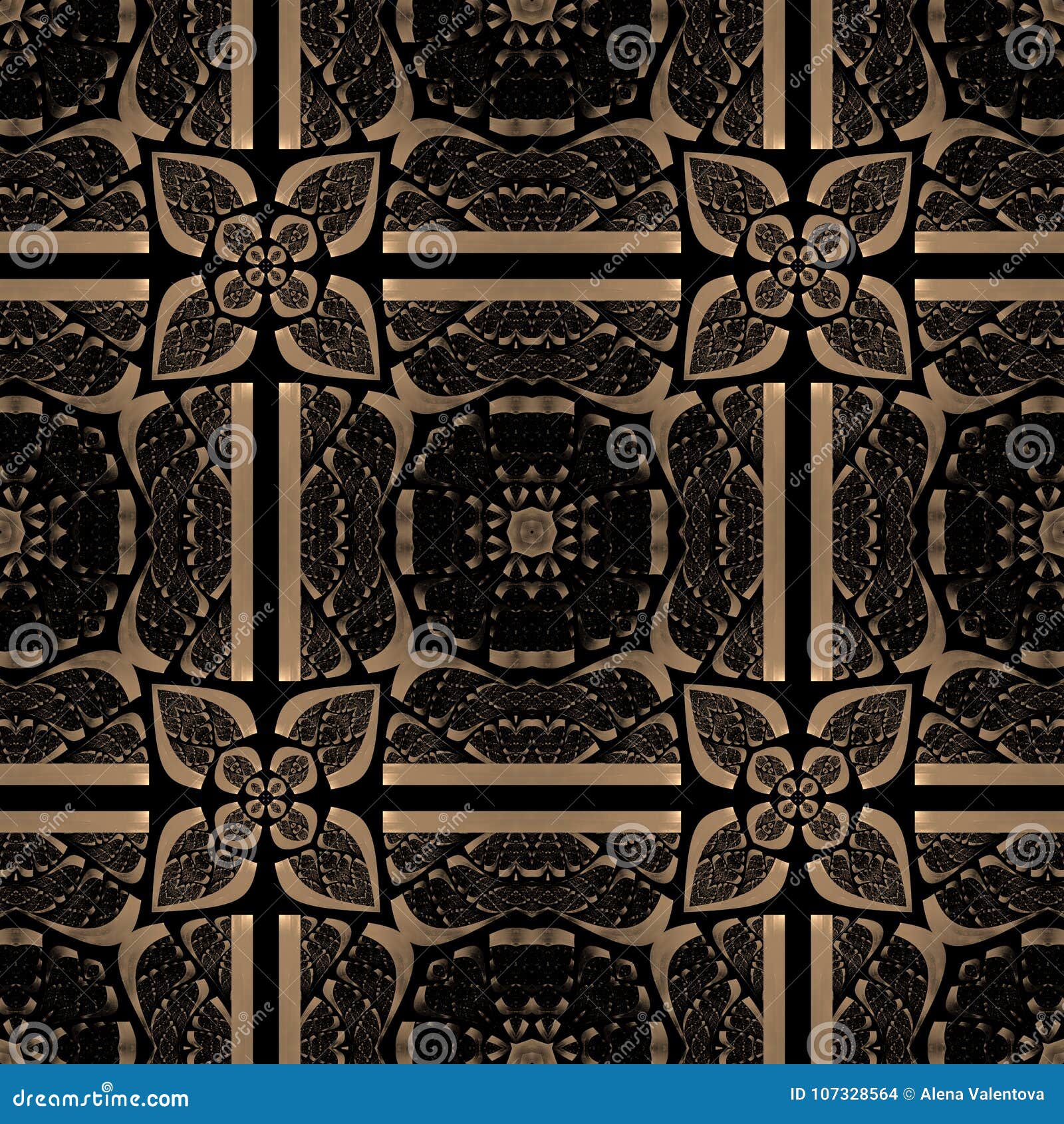 Metallic Color Regular Seamless Pattern. Stock Illustration ...